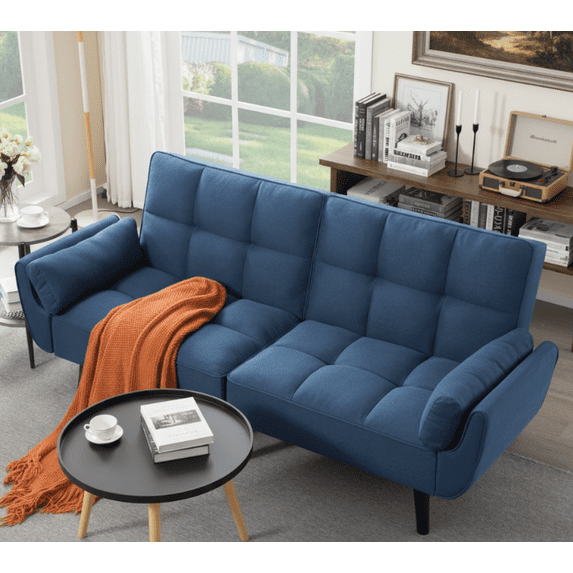 BSHTI 75.2 inch Modern Futon Sofa Bed,Multi-functional Design Sofa ...