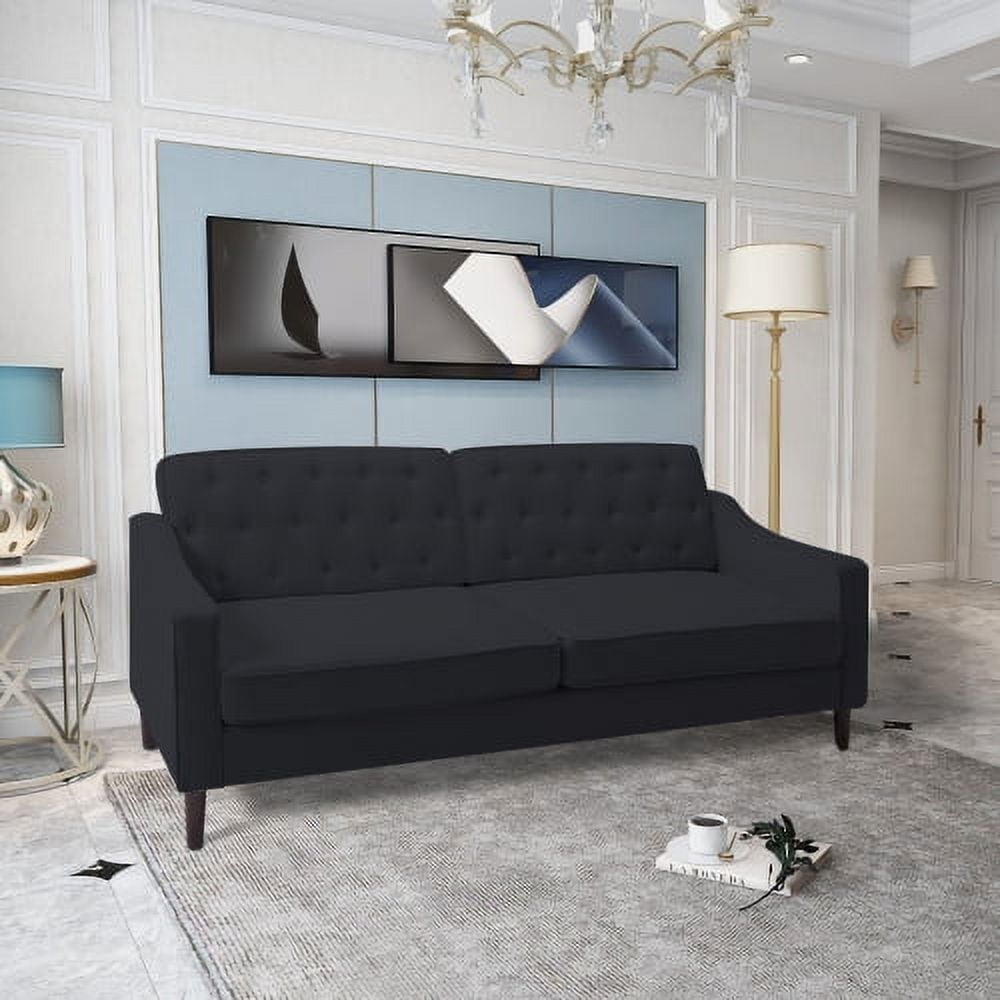 BSHTI 77.2”Sofa Couch,Fabric Modern Sofa,Couches for Living Room,Square ...
