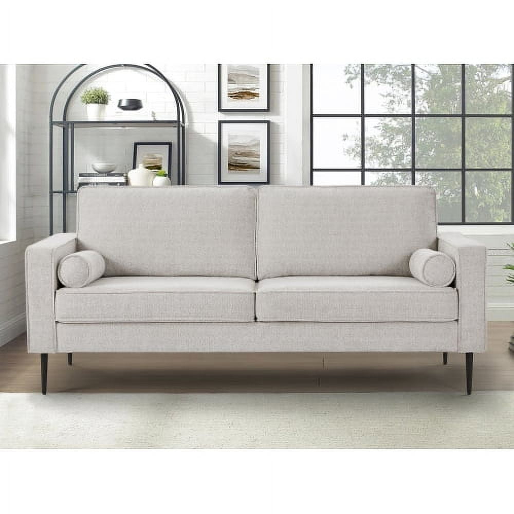 BSHTI Large Upholstered Adult Sofa,Chesterfield Tufted Fabric Sofa ...