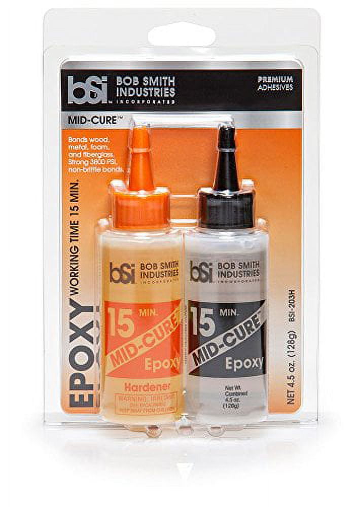 BSI-203H Mid-Cure™ Epoxy - 4.5 oz. Combined, Light Amber - 15-Minute ...