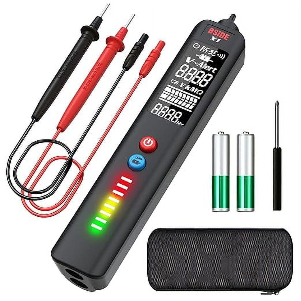 BSIDE EBTN LCD Voltage Detector, 3-Line Display Non-Contact AC Voltage ...