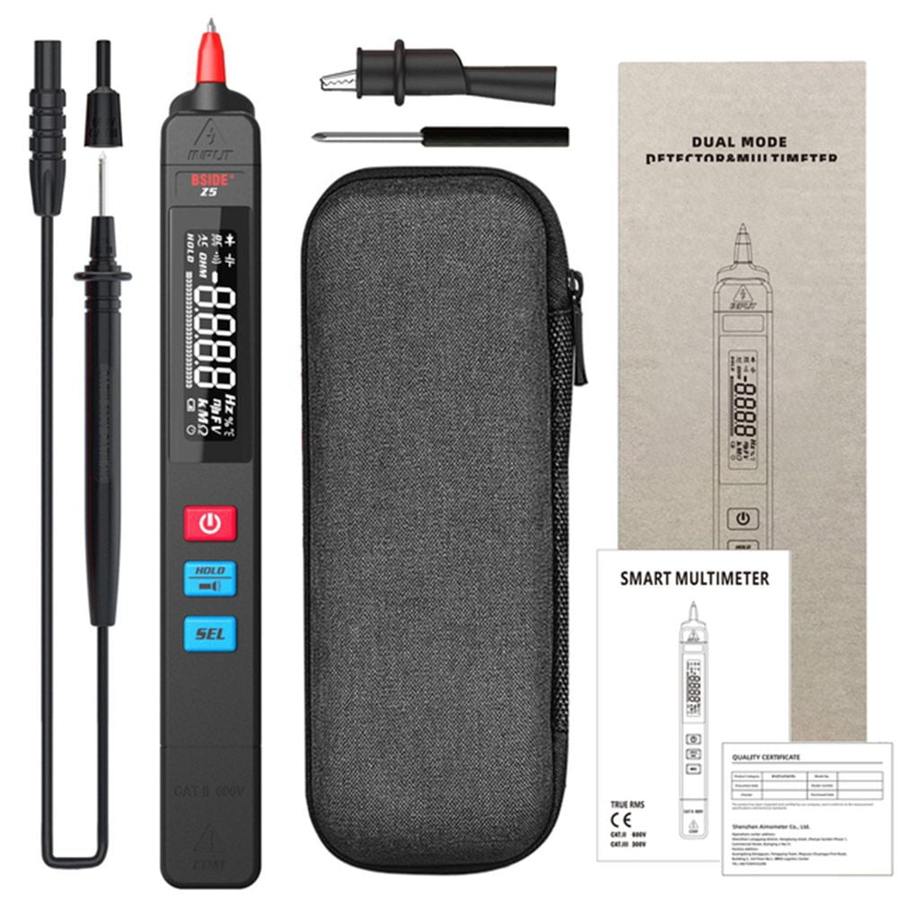 BSIDE Z5 Voltage Capacitance Ohm NCV Hz Diode Continuity Live Meter DC ...