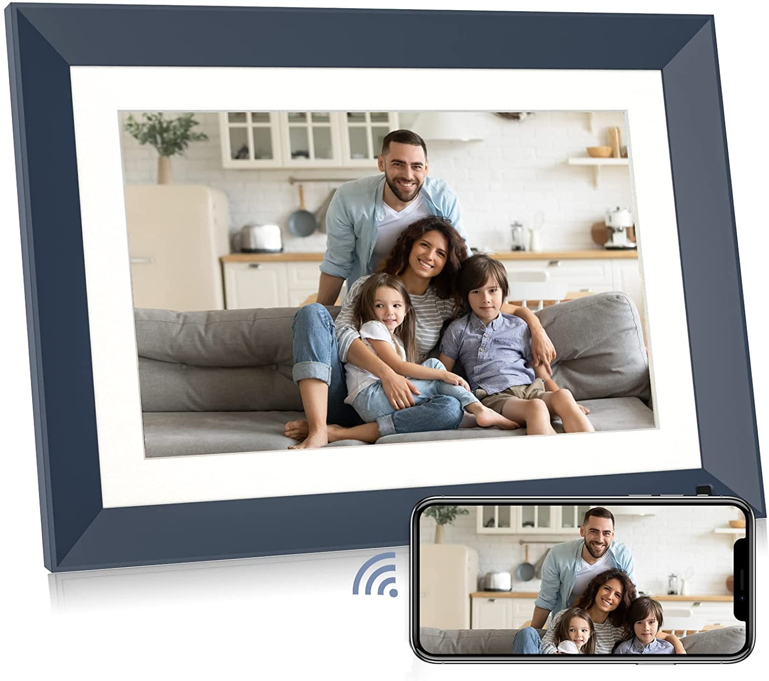 BSIMB 11 Inch Smart Digital Picture Frame, Wi-Fi Could Photo Frame with ...