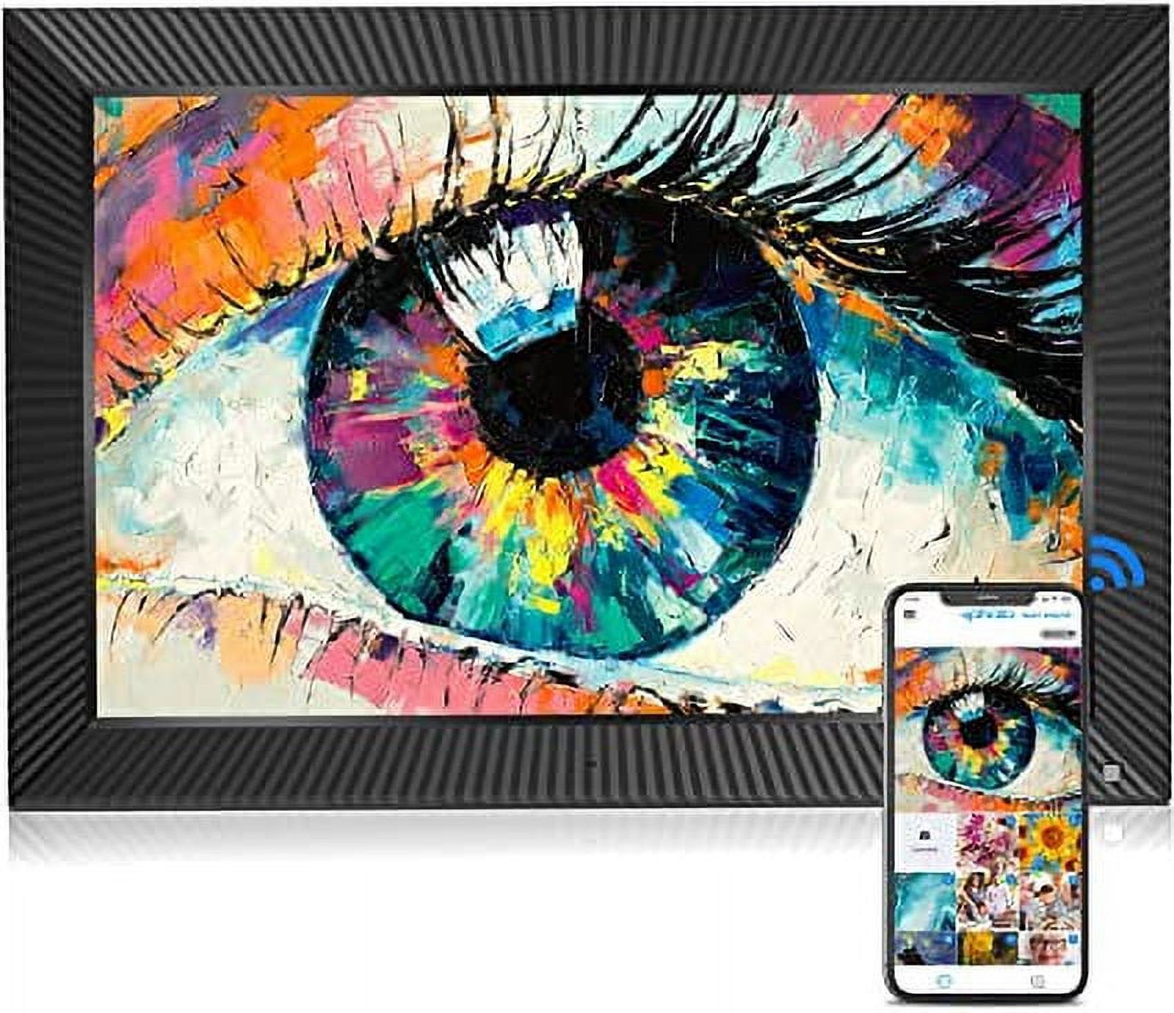 BSIMB 16.2 inch Large Digital Photo Frame 32GB, Smart WiFi Picture ...