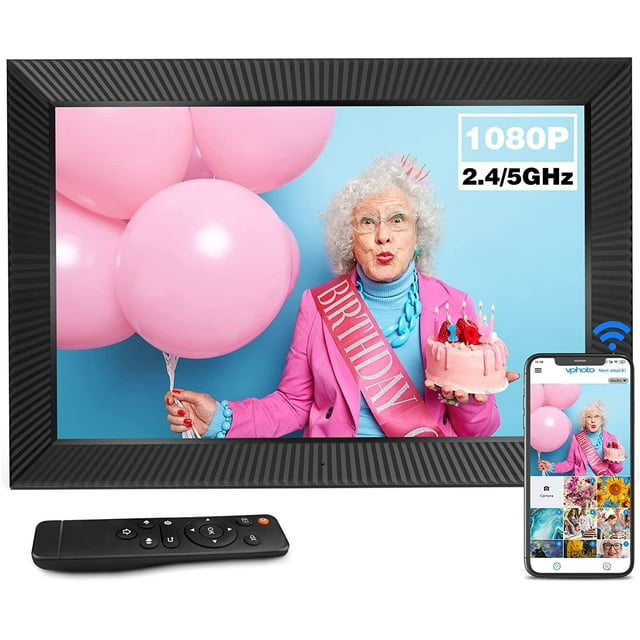 BSIMB 17'' WiFi Digital Picture Frame, 32GB, FHD IPS, Wall-Mounted ...