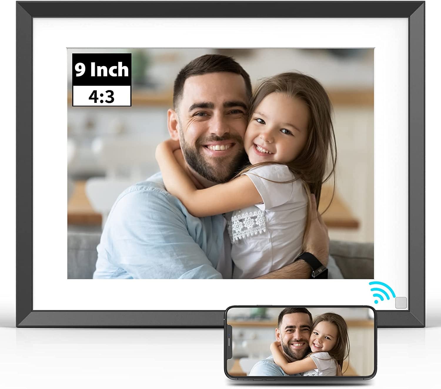 BSIMB 9 Inch 32GB WiFi Digital Photo Viewer Device, Smart Cloud Photo ...