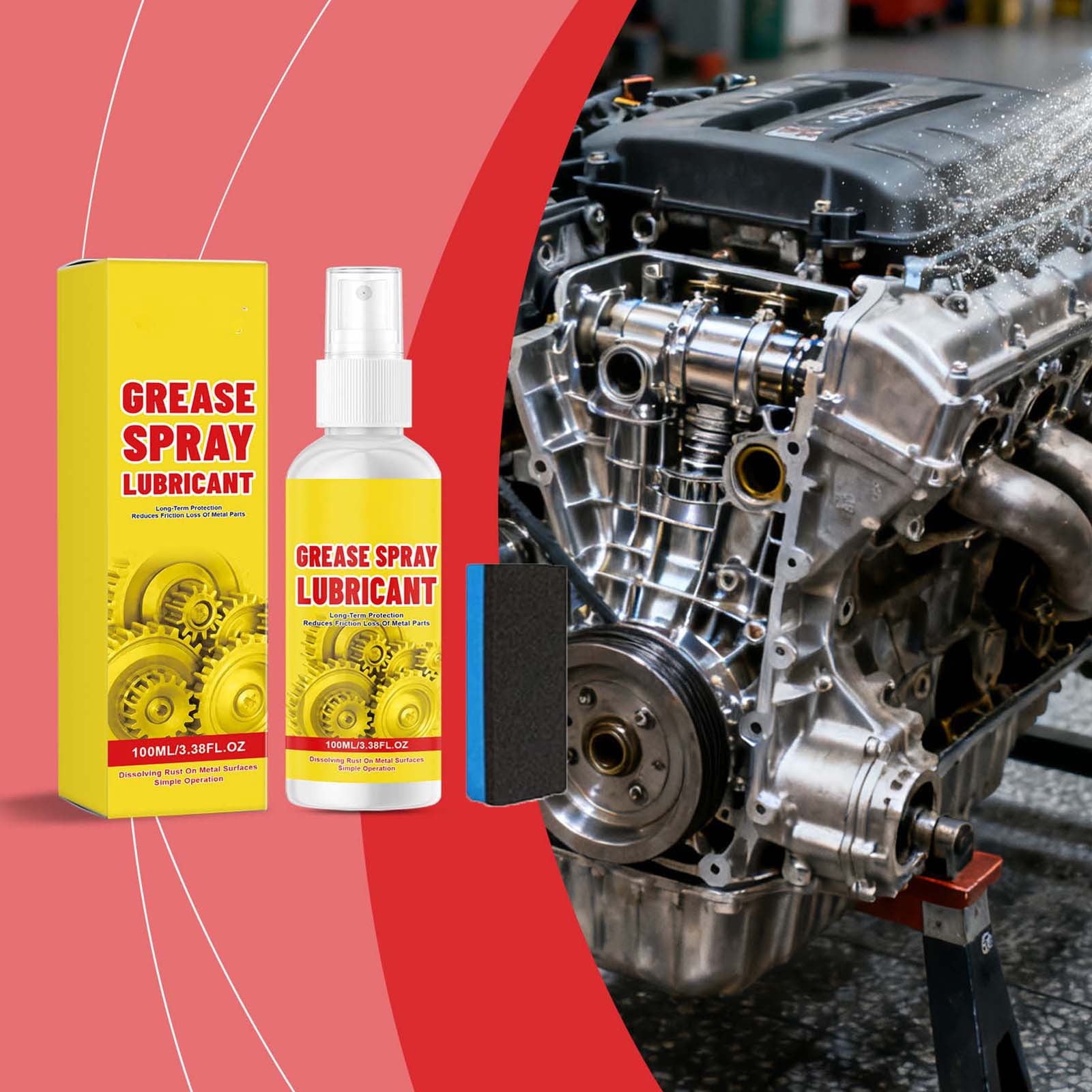 BSJJY 100ml Rust Lubricant Spray, Rust Remover for Metal, Multi-Purpose ...