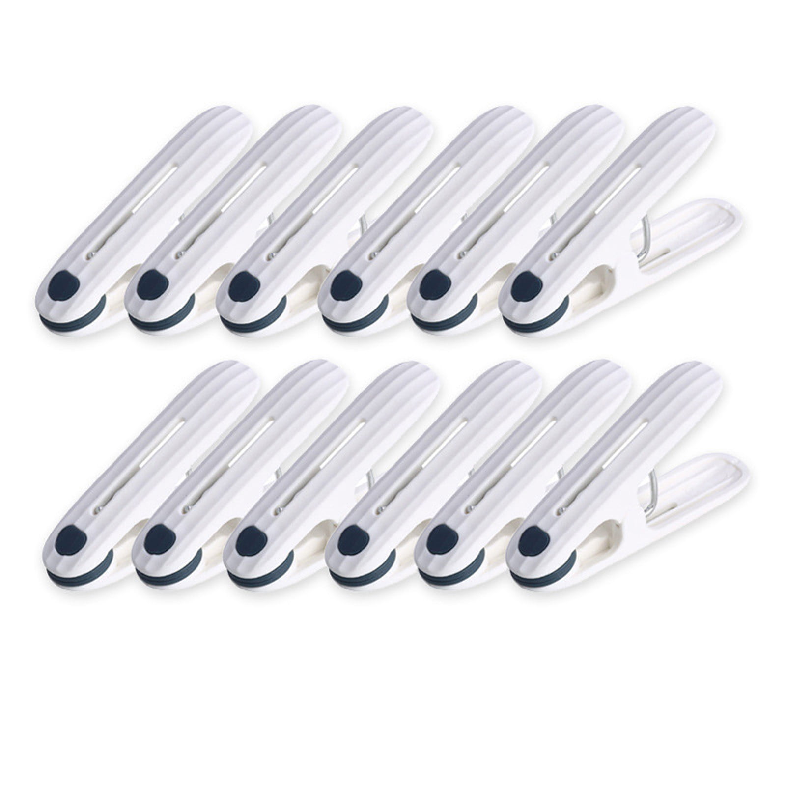BSJJY 12Pcs Plastic Clothes Pins Heavy Duty Clothespins for Laundry ...