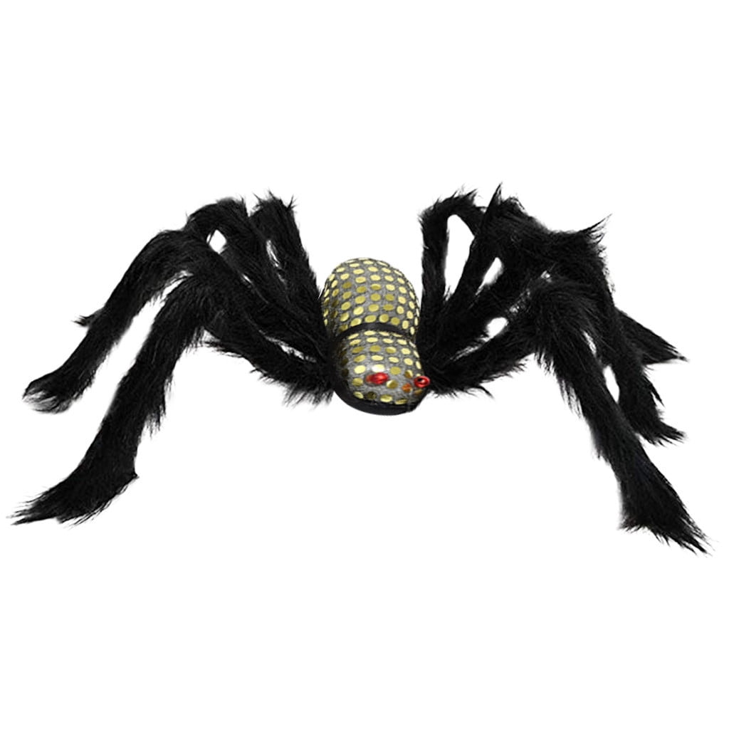 BSJJY 2Pc Realistic Giant Spiders Outdoor Halloween Decorations, Huge ...