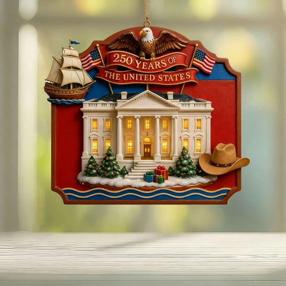 BSJJY American 250th Bicentennial Ornament, Patriotic Collectible Decor ...