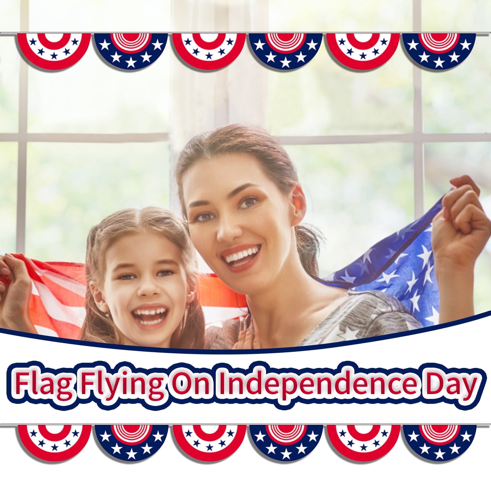 BSJJY American Flag Banner, Patriotic Event Decorations Banner Mini USA ...