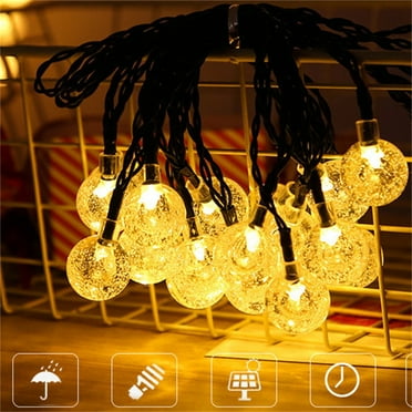 BSJJY 6.5Ft Mercury Glass Gold Star Lights/Gold Glass Pinecone String ...