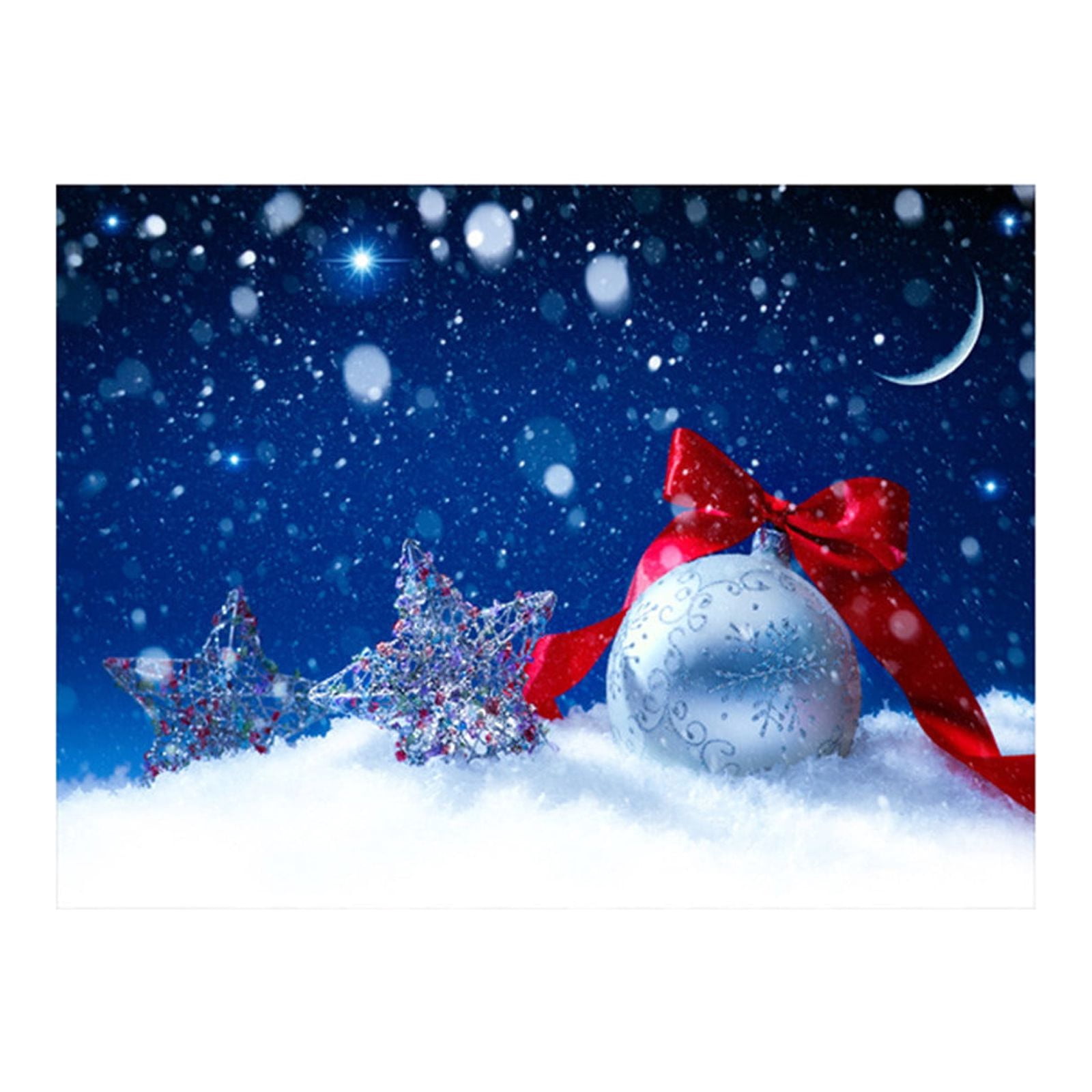 BSJJY Christmas Backdrop 5x3Ft Natural Winter Forest Snowflake Snowfall ...