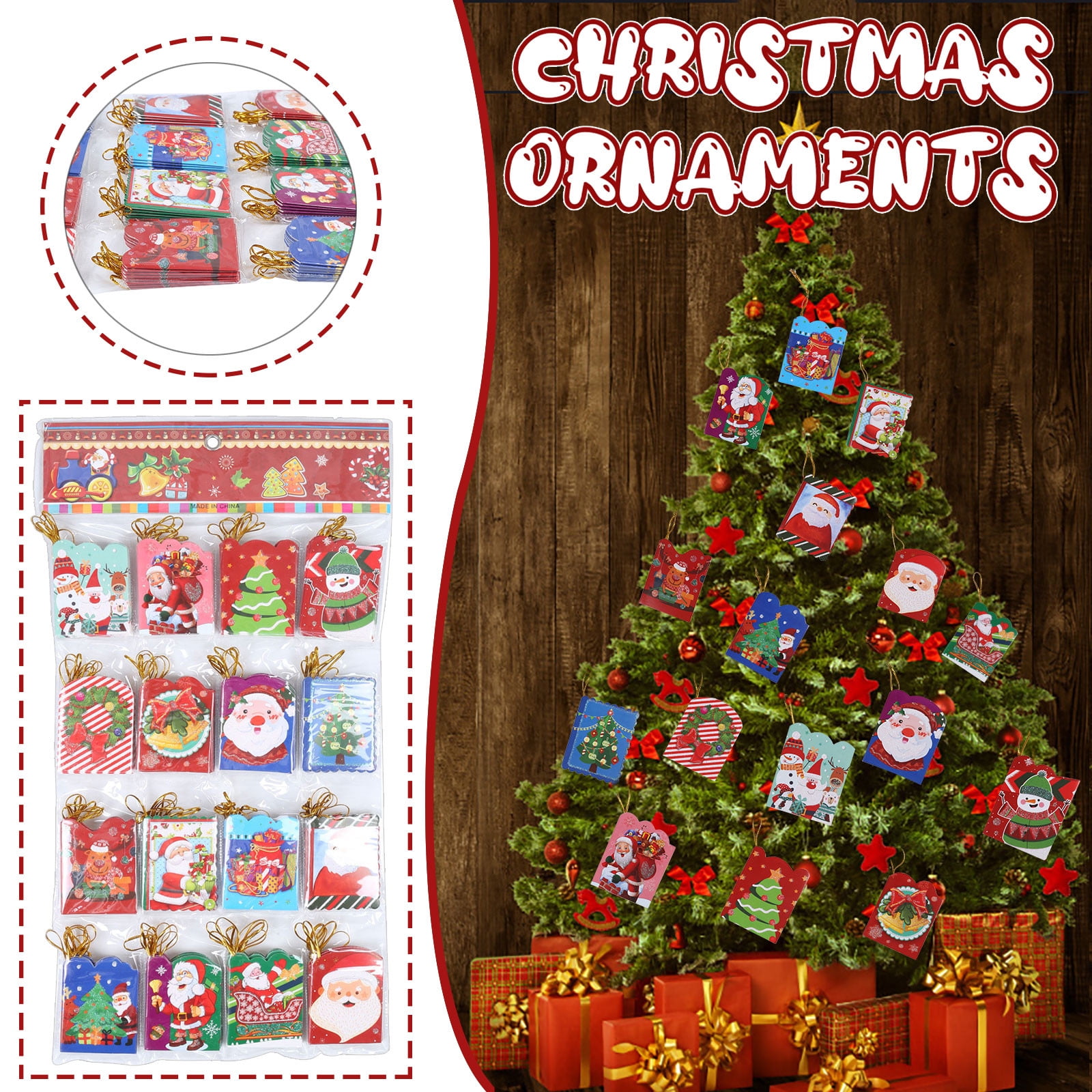 BSJJY Christmas Gift Tags - Bulk Set of 128 Pc Hanging Name Tags with ...