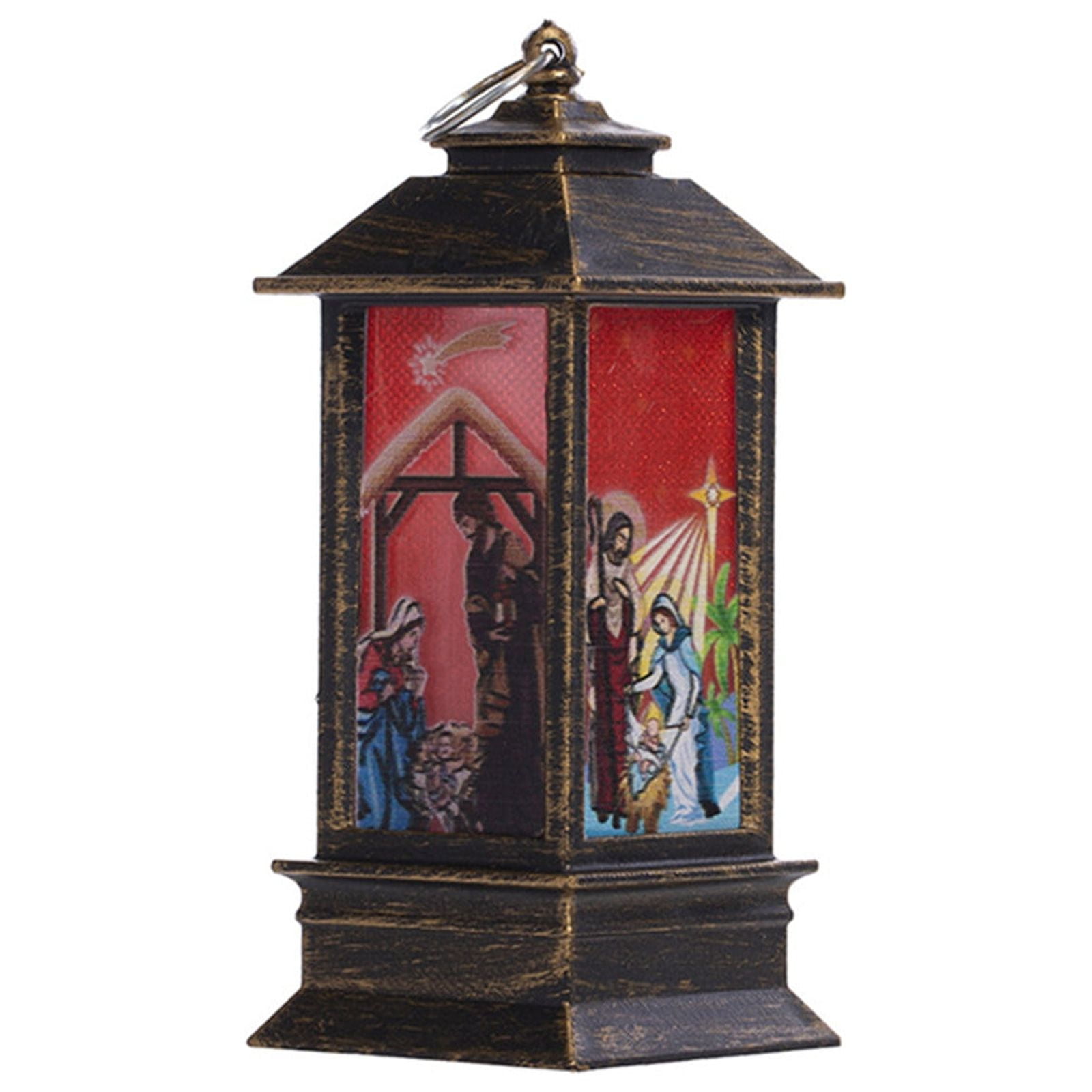 BSJJY Christmas Musical Snow Globe Lantern, Spinning Glittering Lantern ...