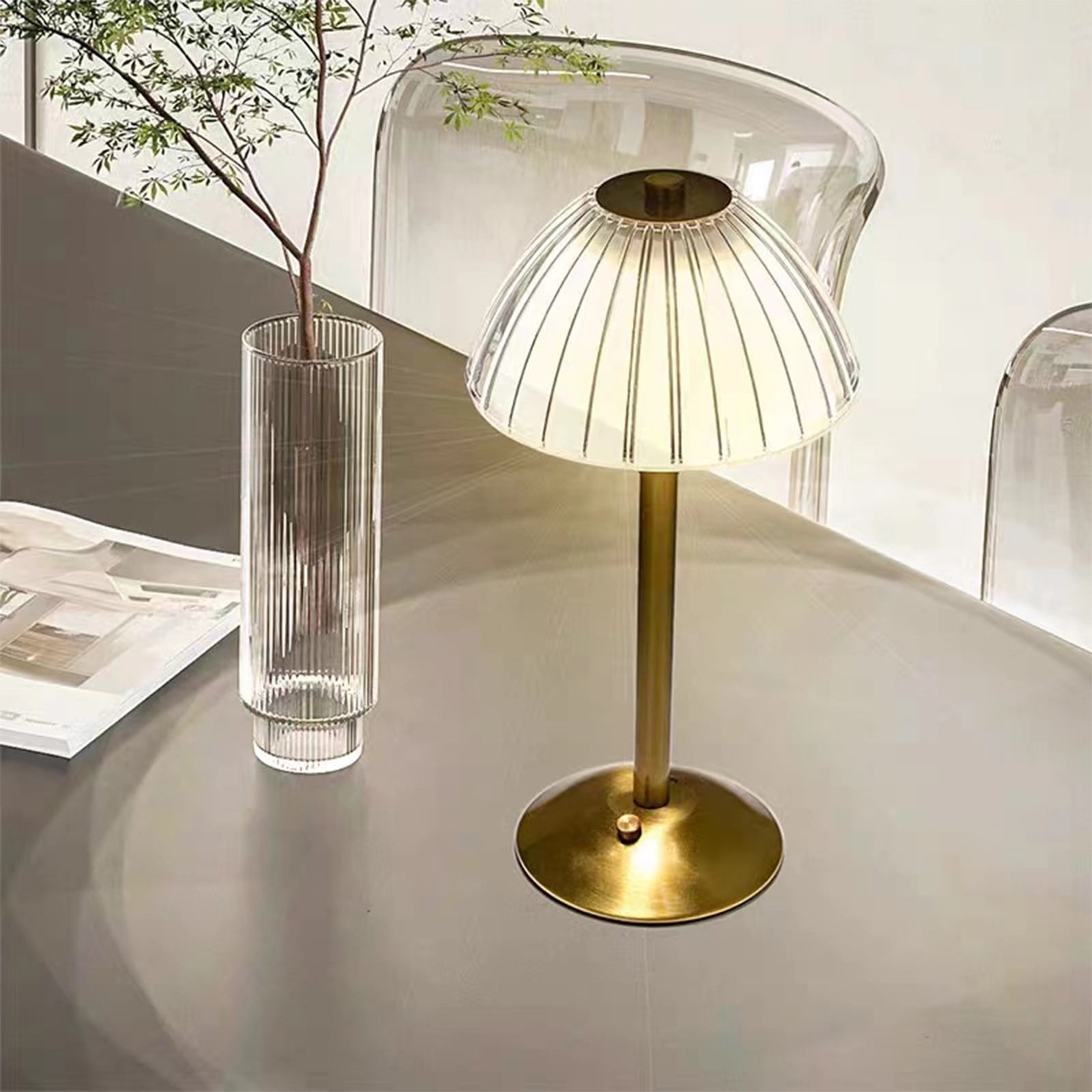 BSJJY Cordless Table Lamps for Home,Table,Dining Room, Gold ...