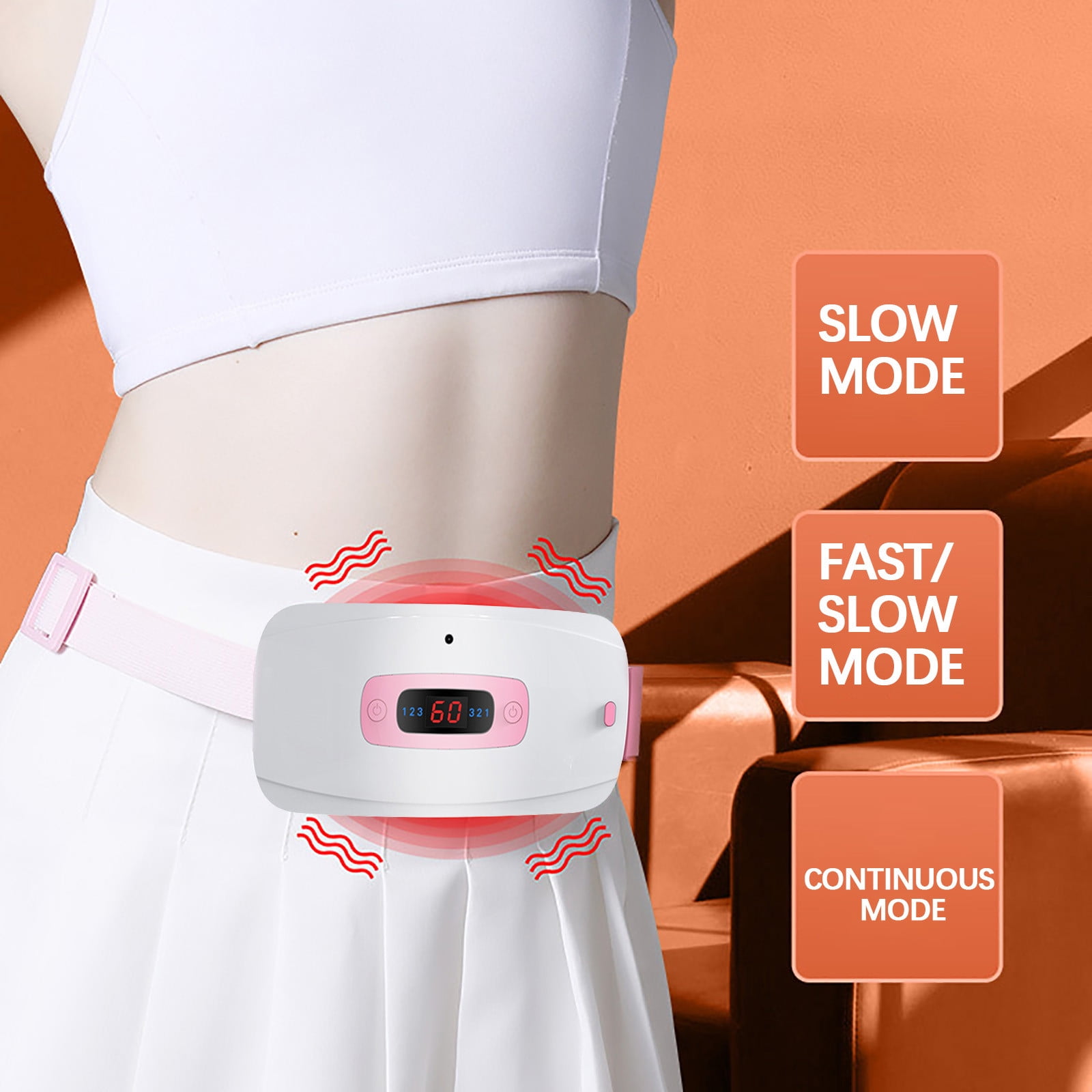 BSJJY Electric Heating Belt, Portable Cordless Heating Pad, Uterus ...