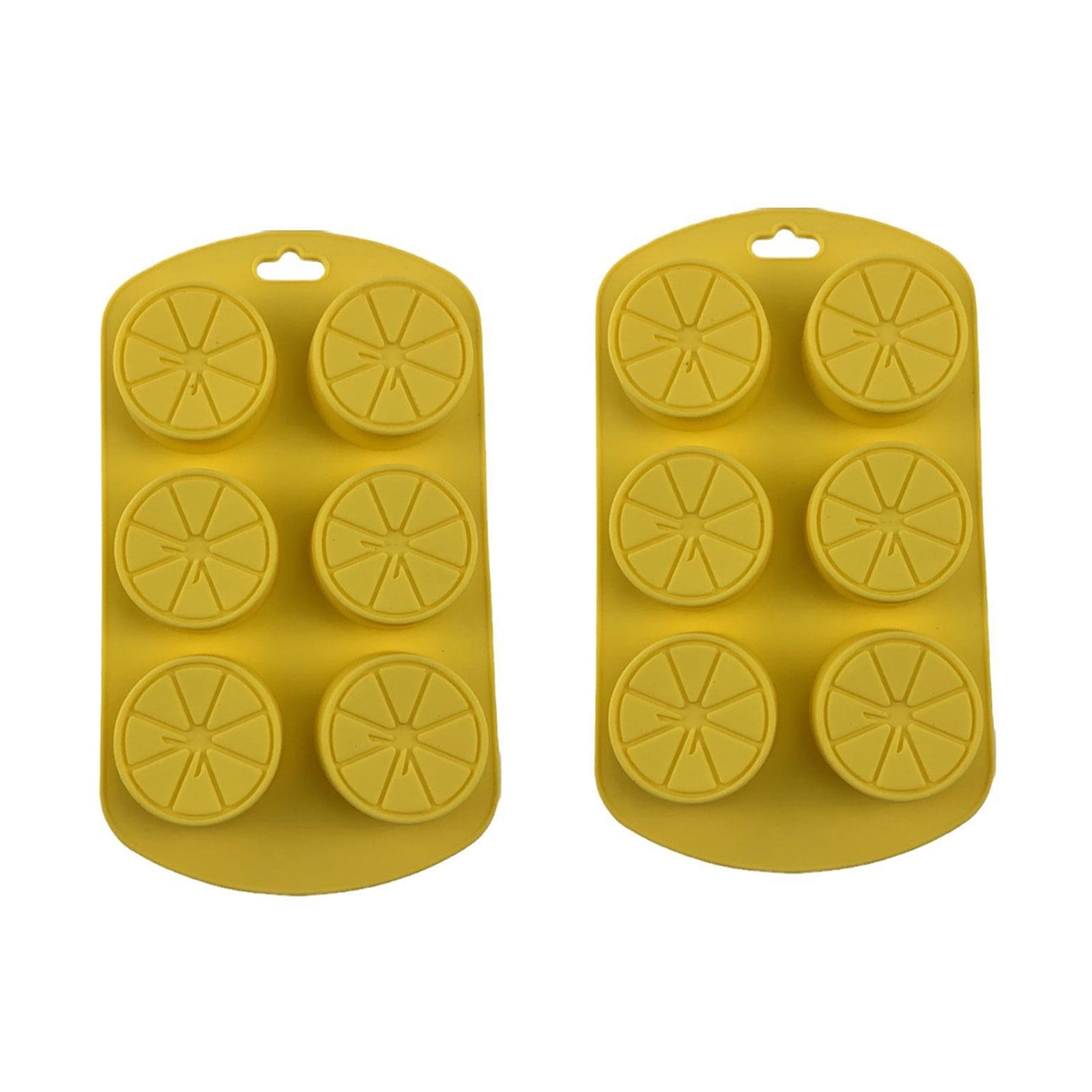 BSJJY Fruit Shaped Silicone Molds, 3D Lemon Fondant Mold Chocolate ...