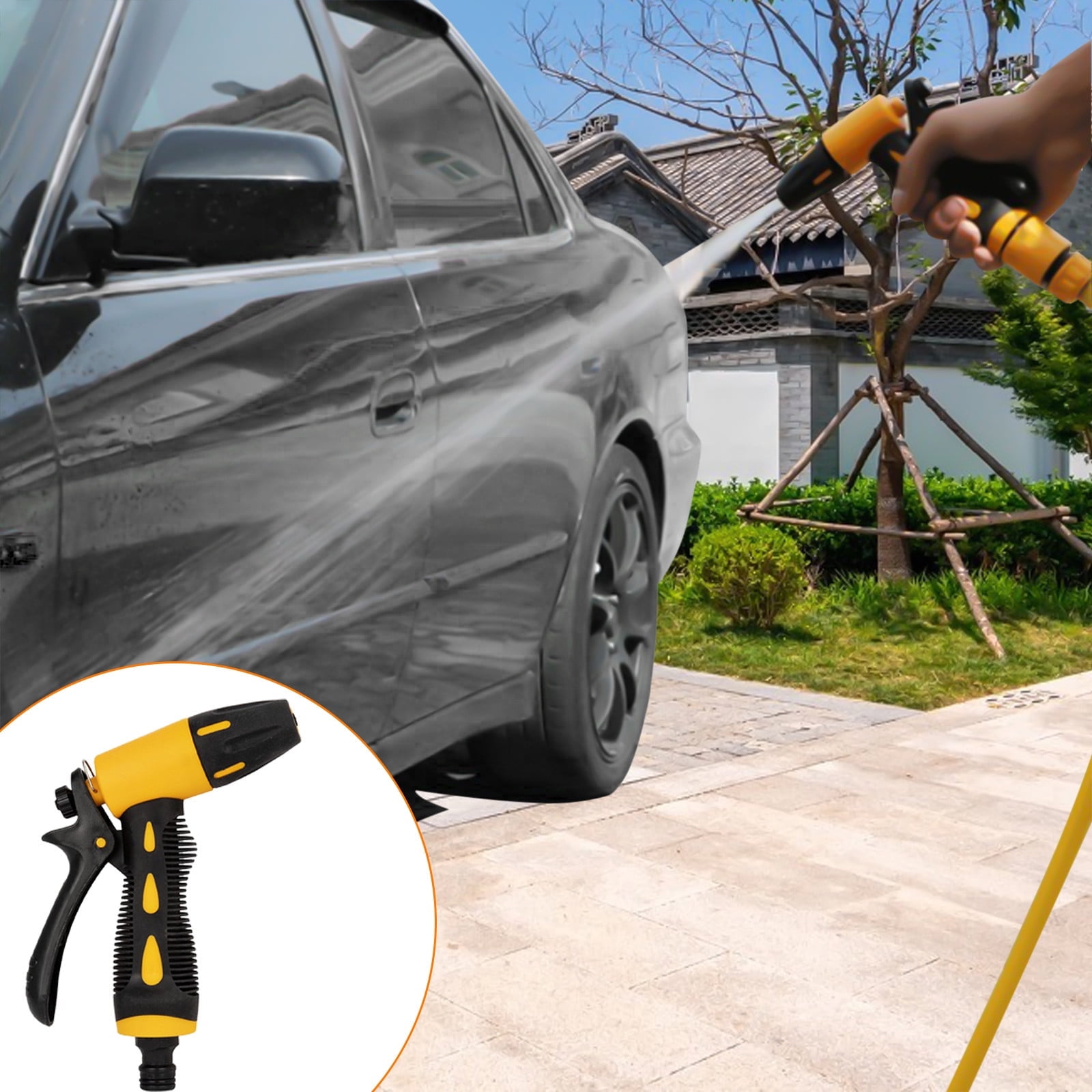 BSJJY Garden Hose Water Spray Gun -Spray Sprinkler Car Washing Nozzle ...