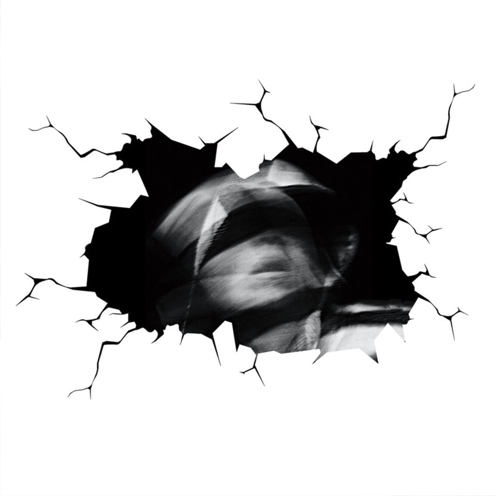 BSJJY Halloween Decorative Sticker Halloween Scary Skeleton Skull Wall ...