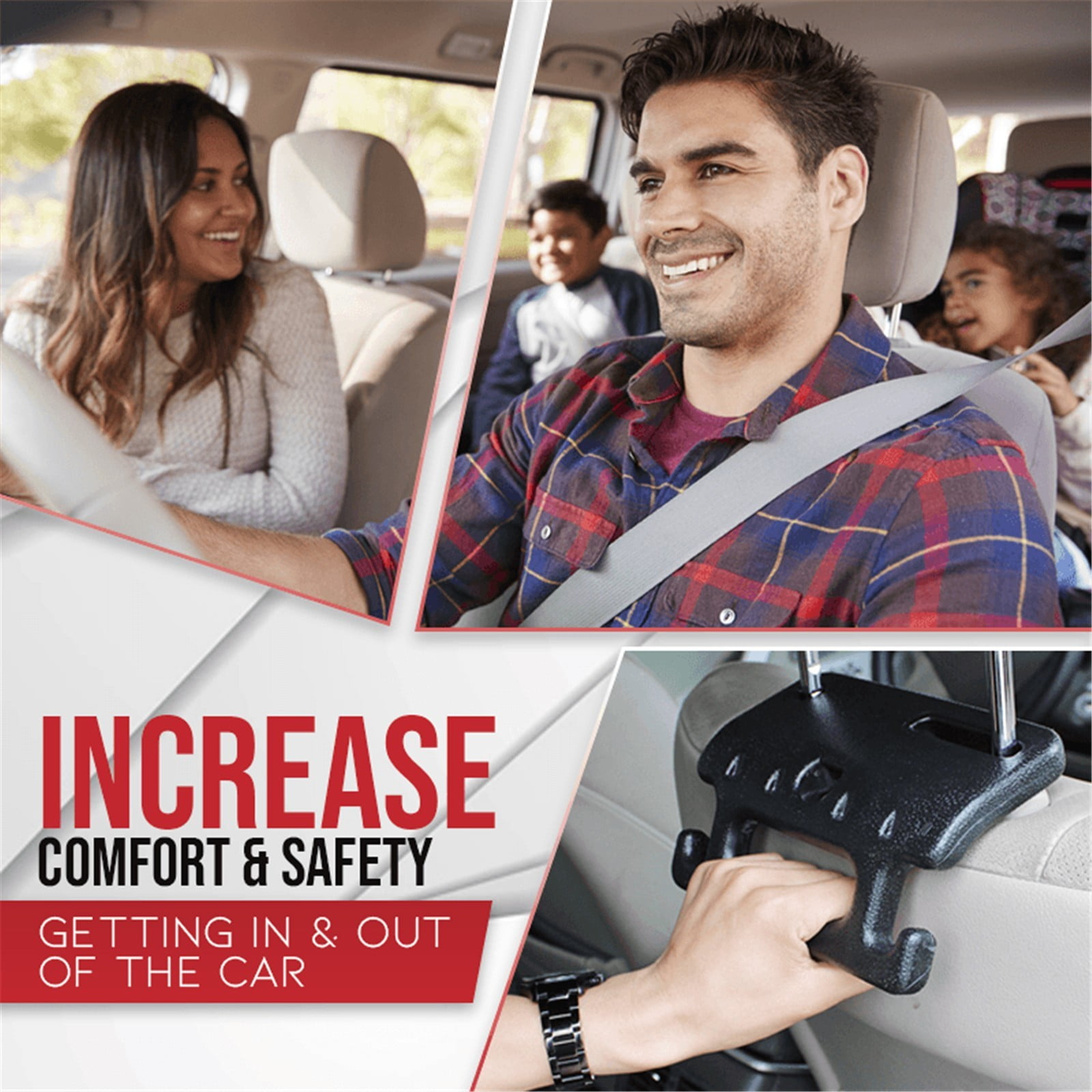 BSJJY Headrest Hook Arm Rest for Car Clothes Hanger Hooks Car Armrest ...