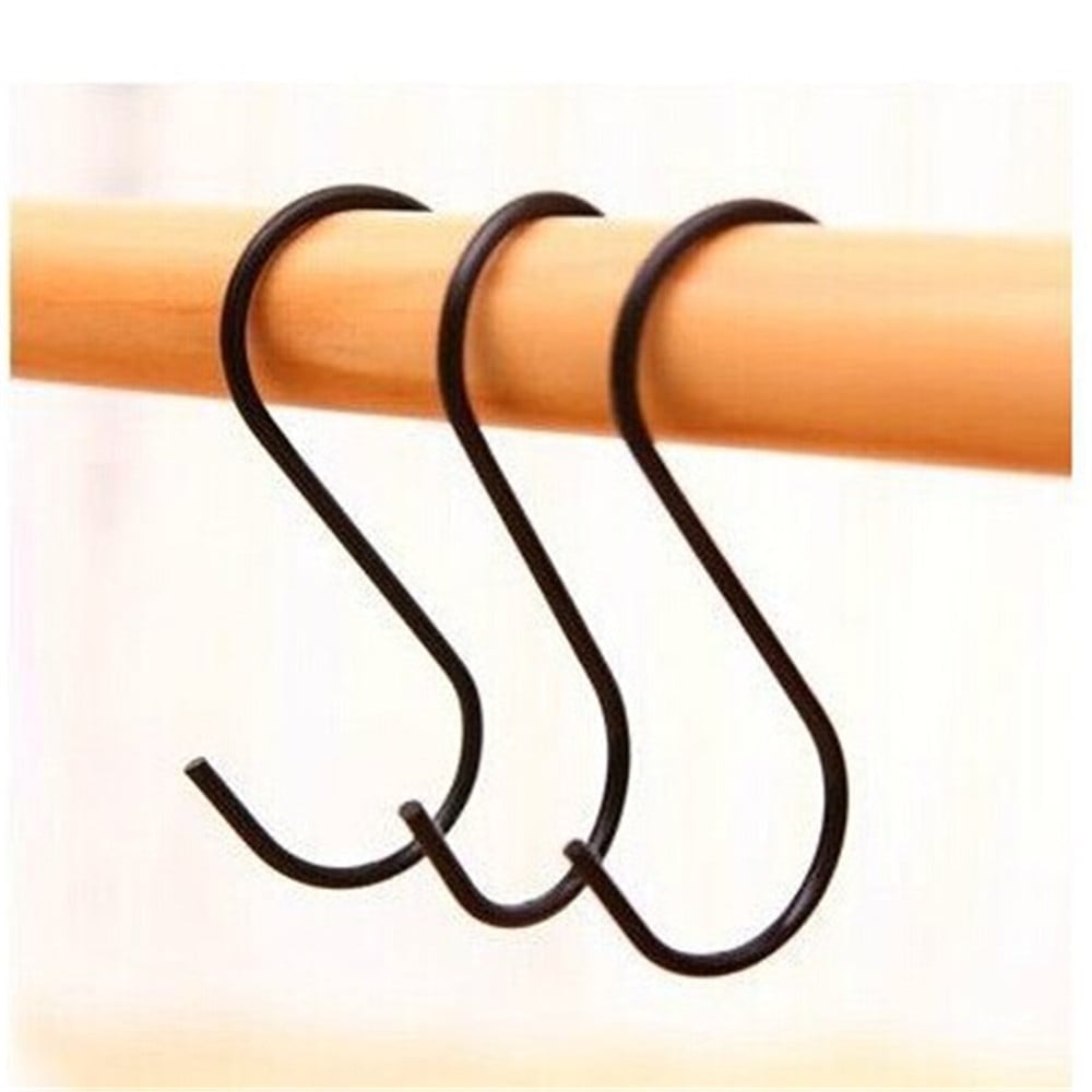 BSJJY Heavy Duty Vinyl Coated S-Hooks for Hanging Plants, Closets ...