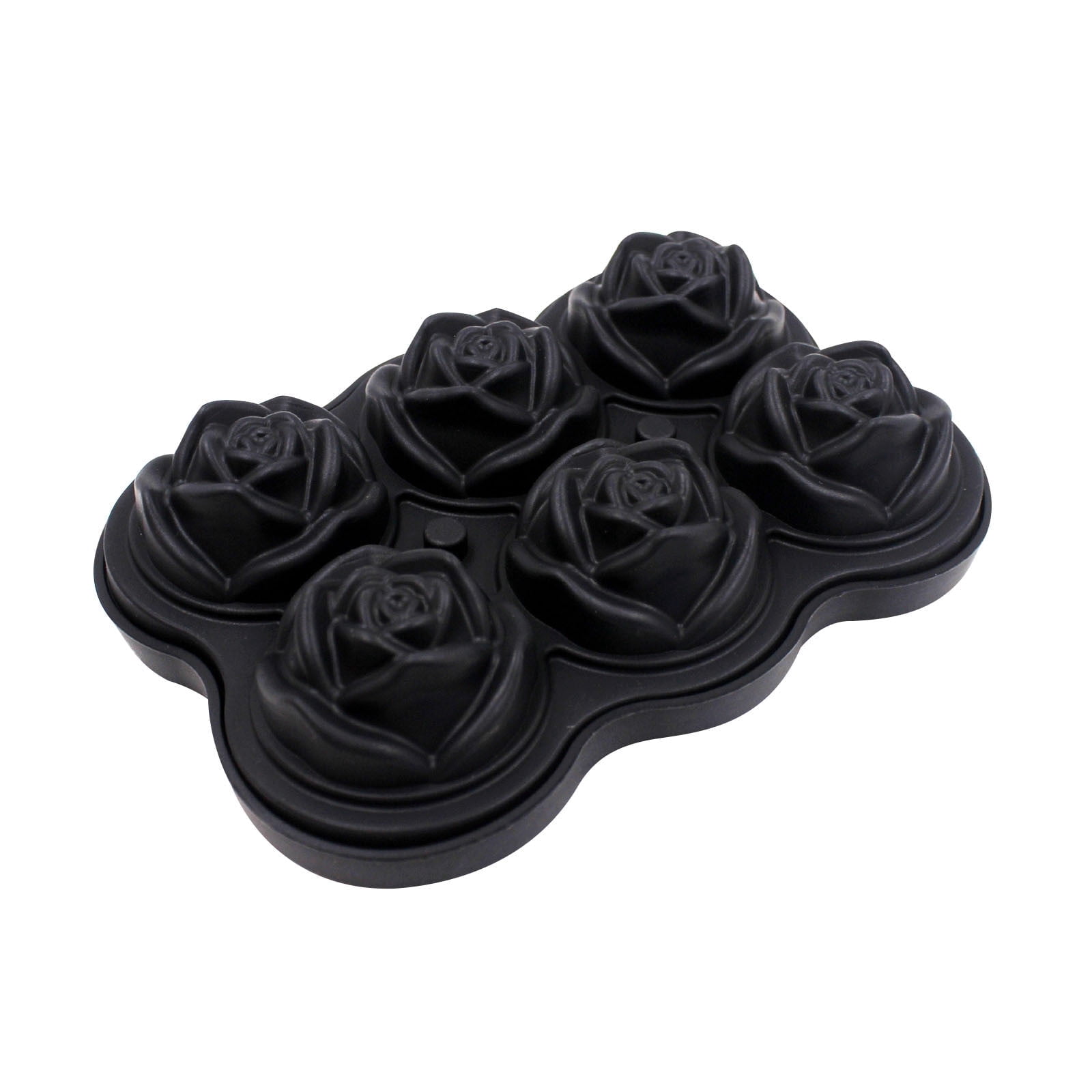 BSJJY Ice Tray Tray, 2 inch Rose Ice Tray Trays With Covers, 6 Cavity ...