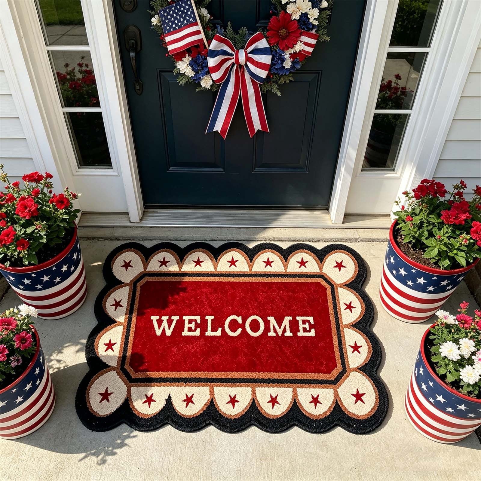 BSJJY Outdoor Dirt-Resistant Floor Mat 50x80cm, Bathroom Water ...
