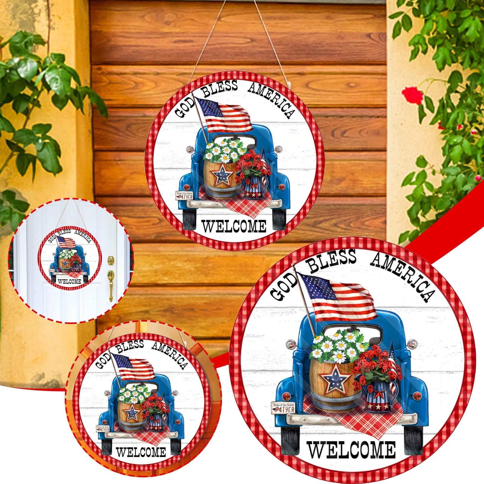 BSJJY Patriotic God Bless America USA 4th of July, Independence Day ...