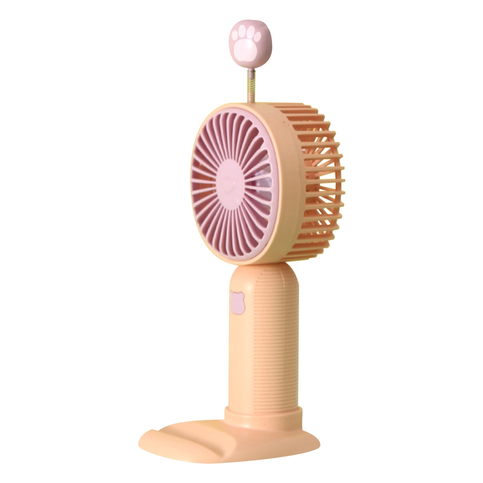 BSJJY Pink 2-in-1 Fan, Handheld with Base, Phone Stand, USB ...