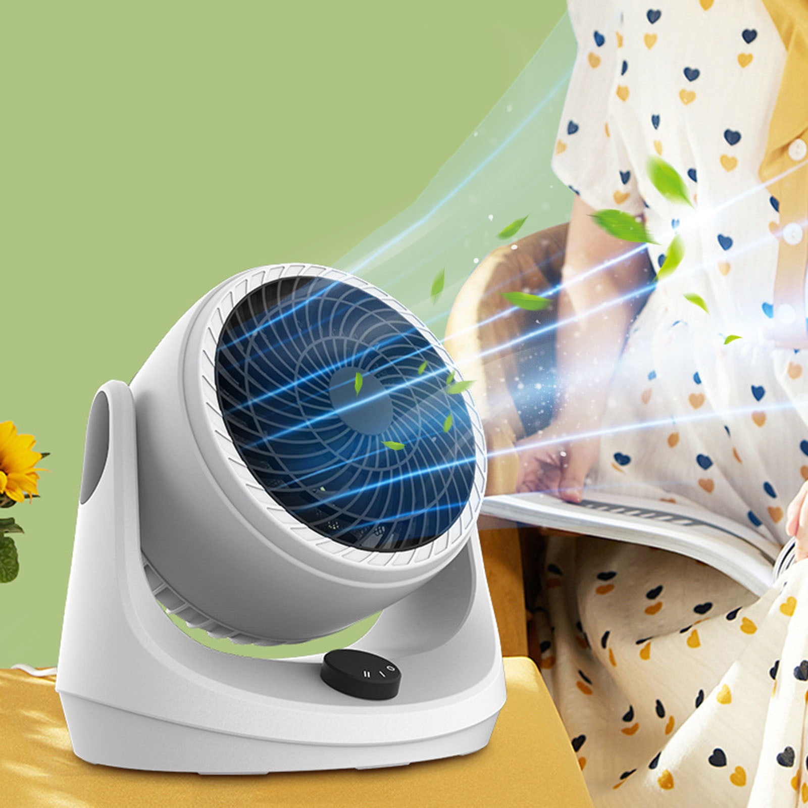 BSJJY Portable Clip On Fan,white, Plug-in Version For Use 24-hour ...