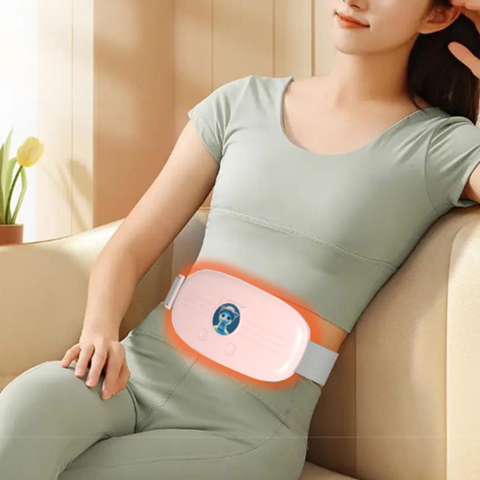BSJJY Portable Cordless Heating Pad, Electric Heating Pads for Cramps ...