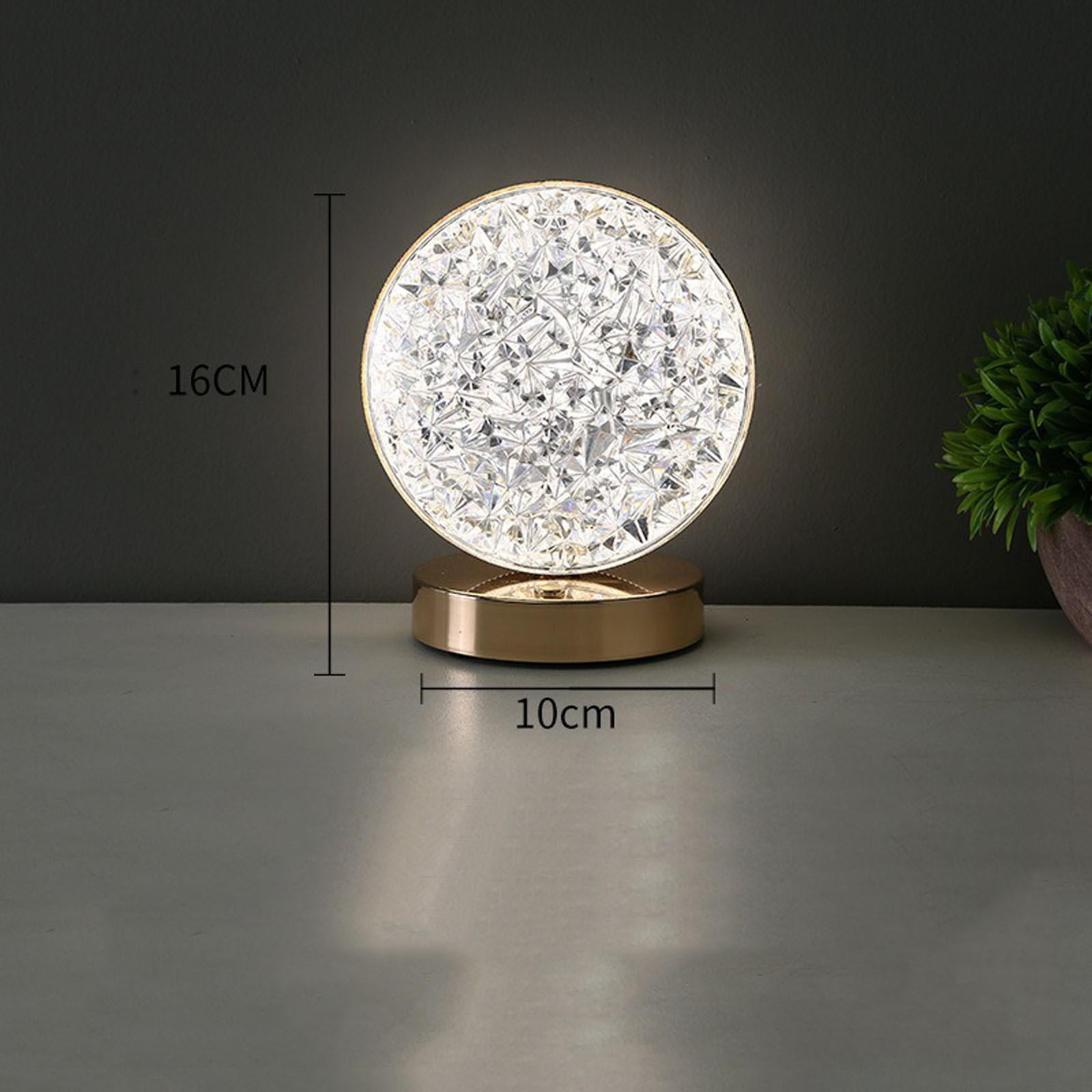 BSJJY Star Table Lamp, Stepless Dimmable Touch Lamp, Rechargeable Night ...
