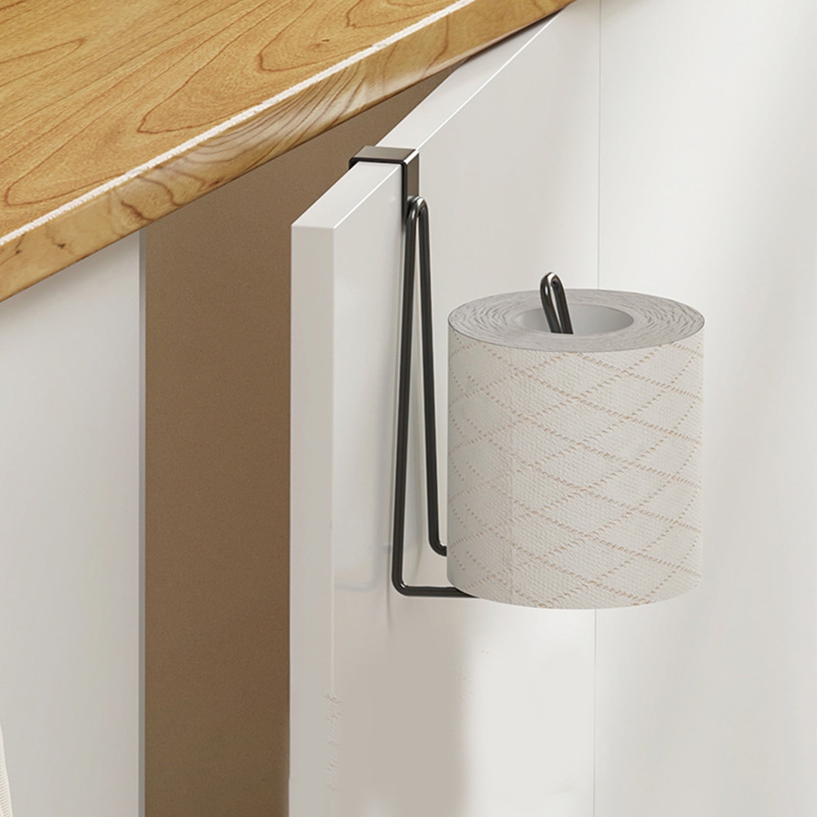 BSJJY Over The Tank Toilet Paper Holder, Metal Vertical Paper Towel ...