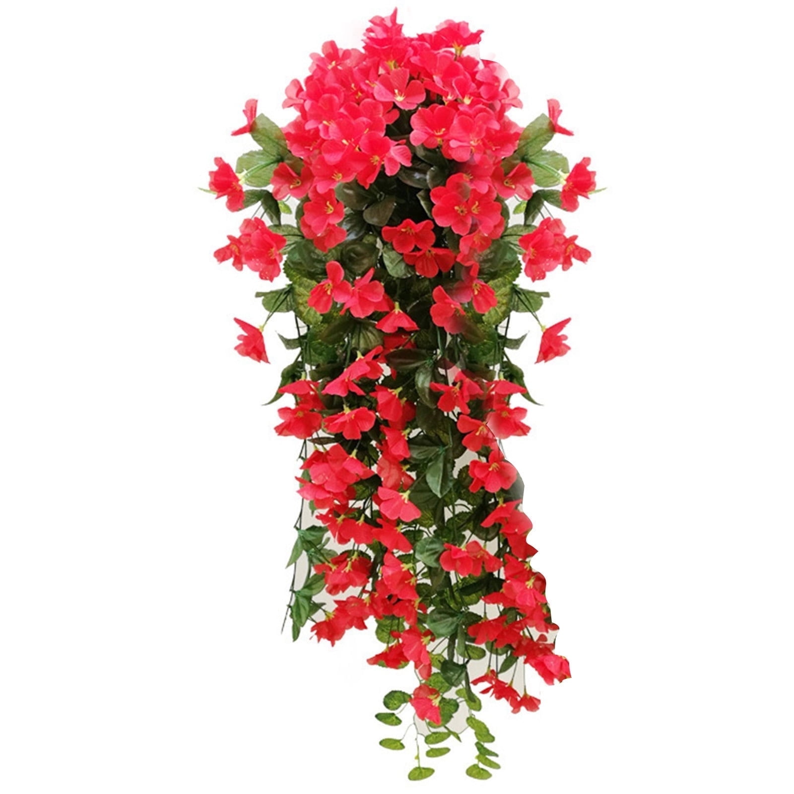 BSJJY Violet Hanging Flowers, Artificial Silk Decor, Realistic Petals ...