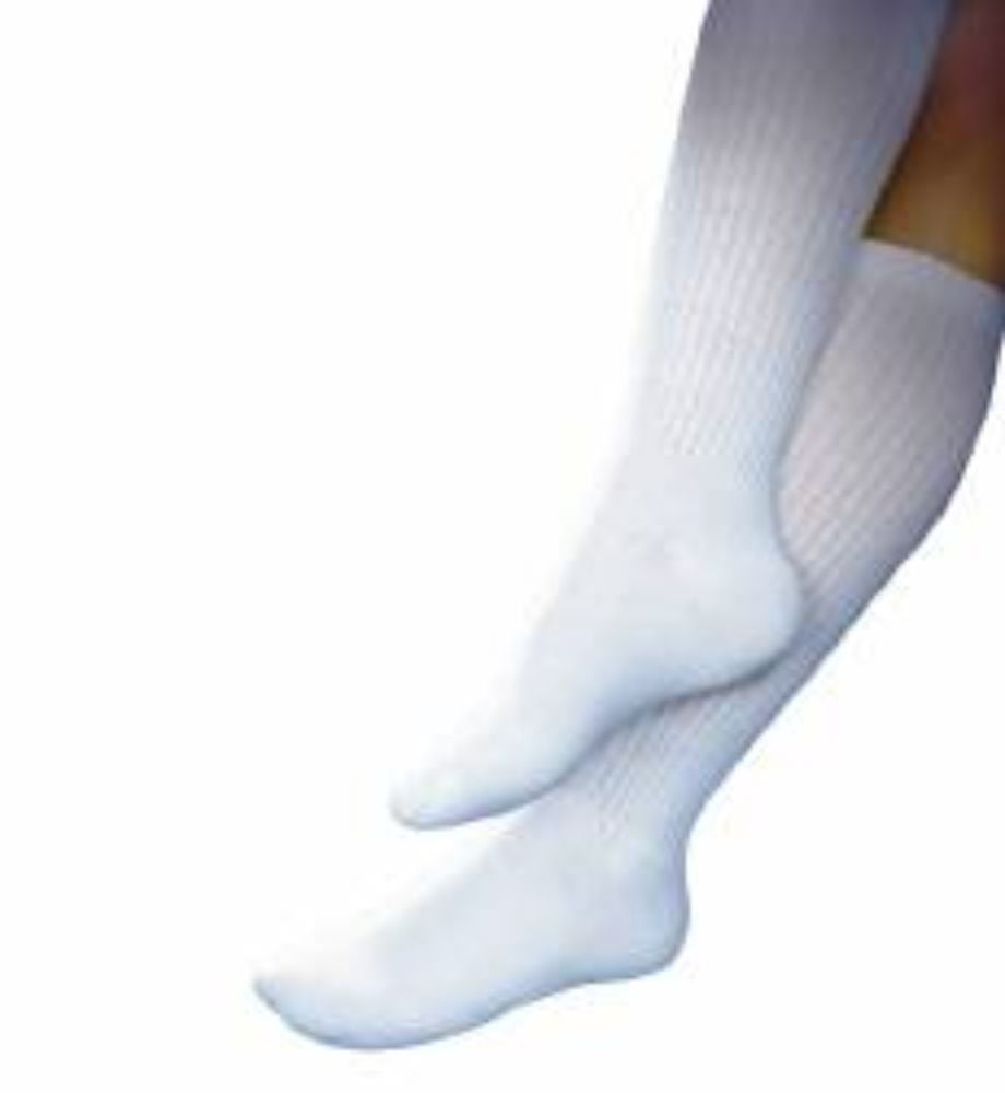 BSN Diabetic Compression Sensifoot Knee-high Medium White Closed Toe ...