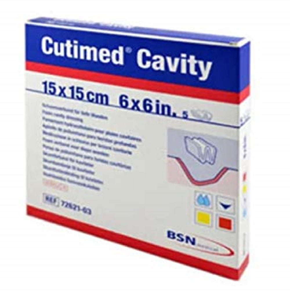 BSN Medical Cutimed Cavity Foam Bandage, 15 cm x 15 cm (6 in x 6 in ...