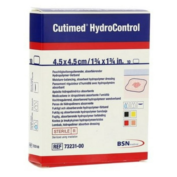 BSN Medical Cutimed HydroControl Hydropolymer Dressing, 4.5 cm x 4.5 cm ...