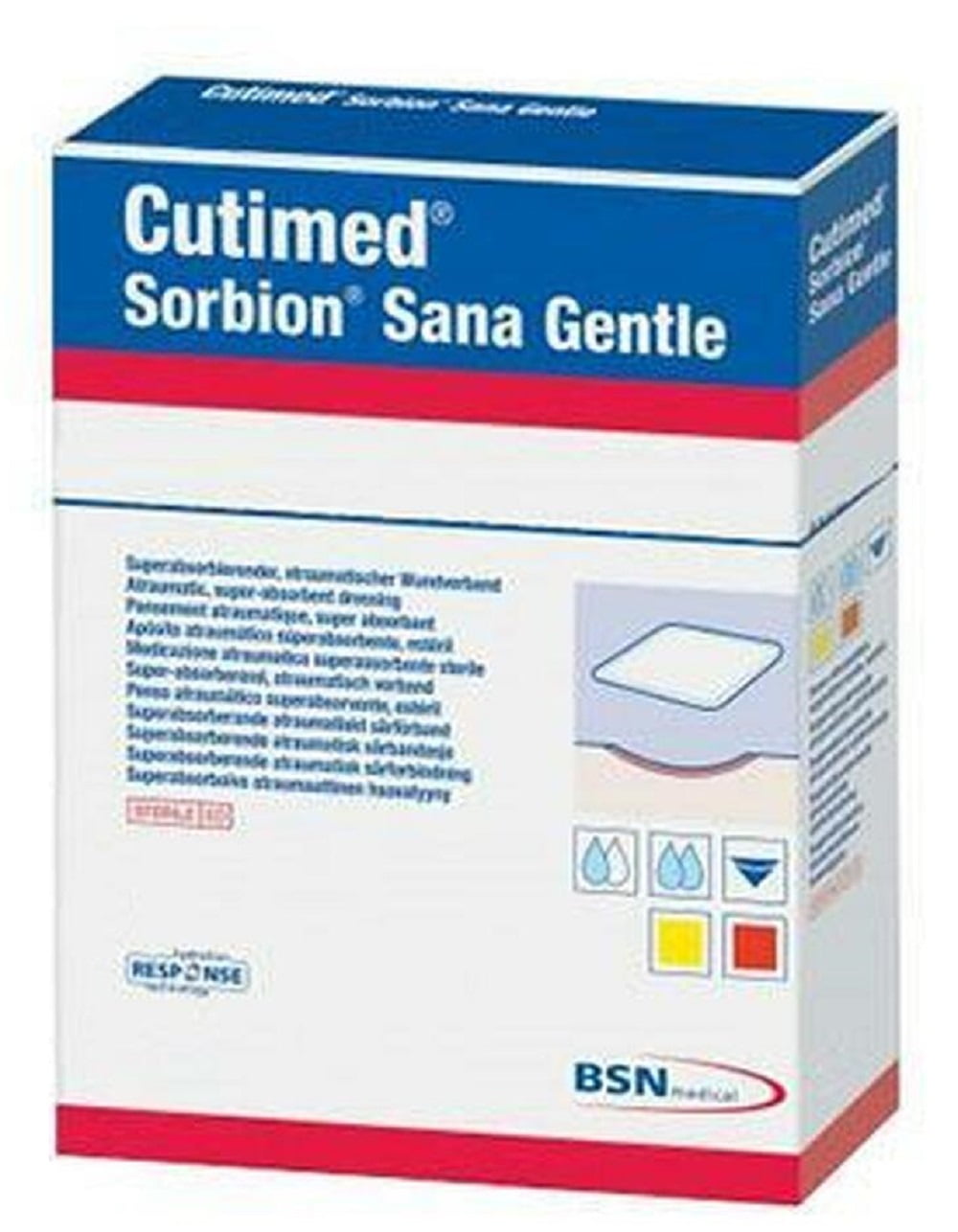 BSN Medical Cutimed Sorbion Sana Gentle Wound Dressing, 22 cm x 12 cm ...