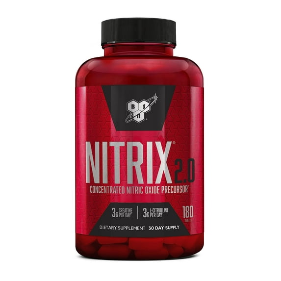 BSN Nitrix 2.0 Advanced Strength Muscle Builder Supplements, Amino ...