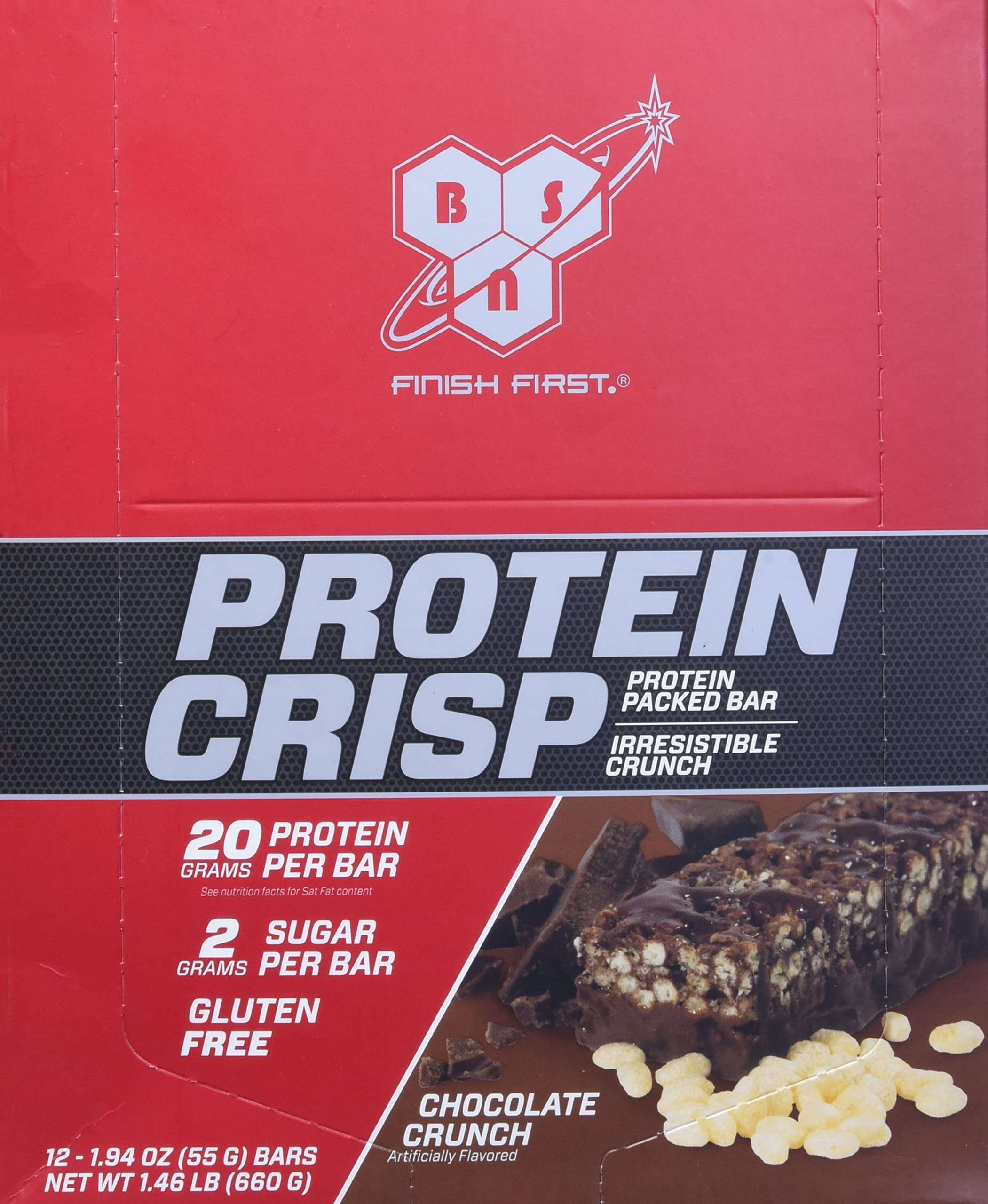 BSN SYNTHA-6 Protein Crisp, Chocolate Crunch, 1.97 Oz, 12 Ct - Walmart.com
