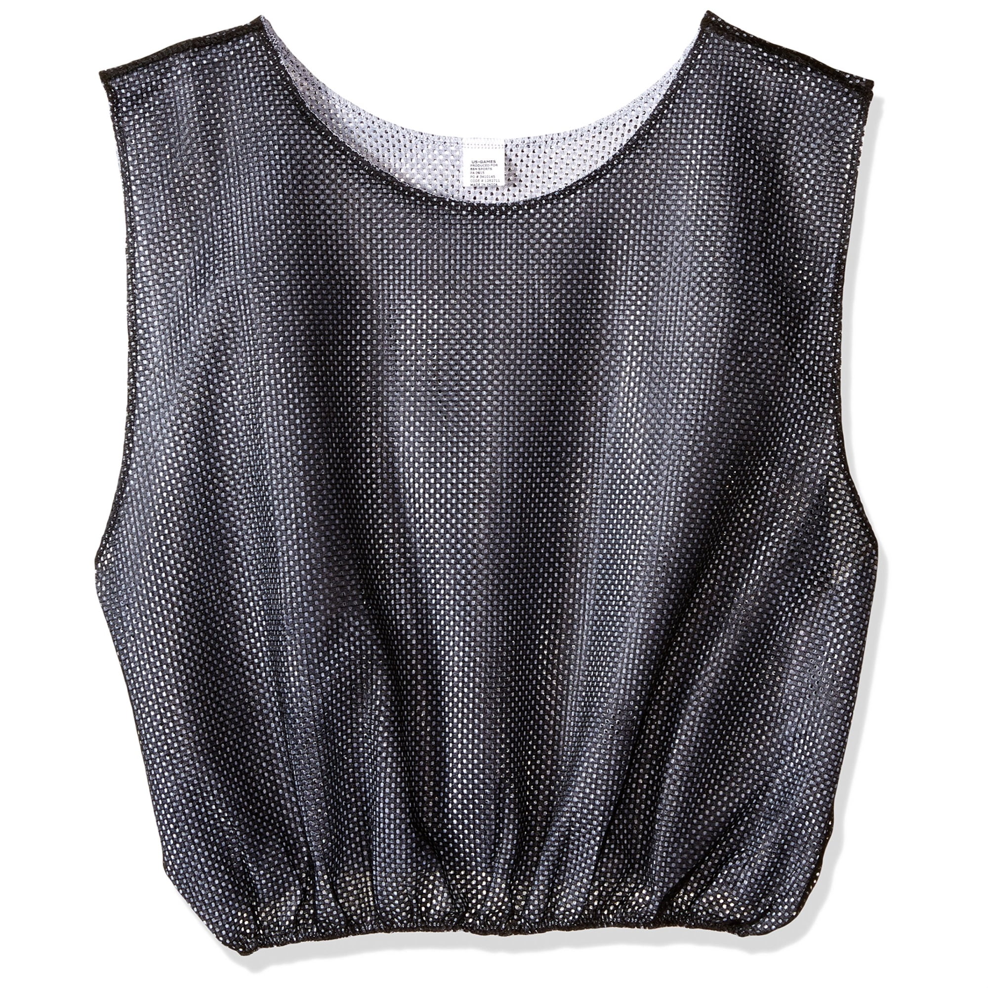BSN Sports Mesh Reversible Scrimmage Vests-Adult-Color:Silver/Black ...