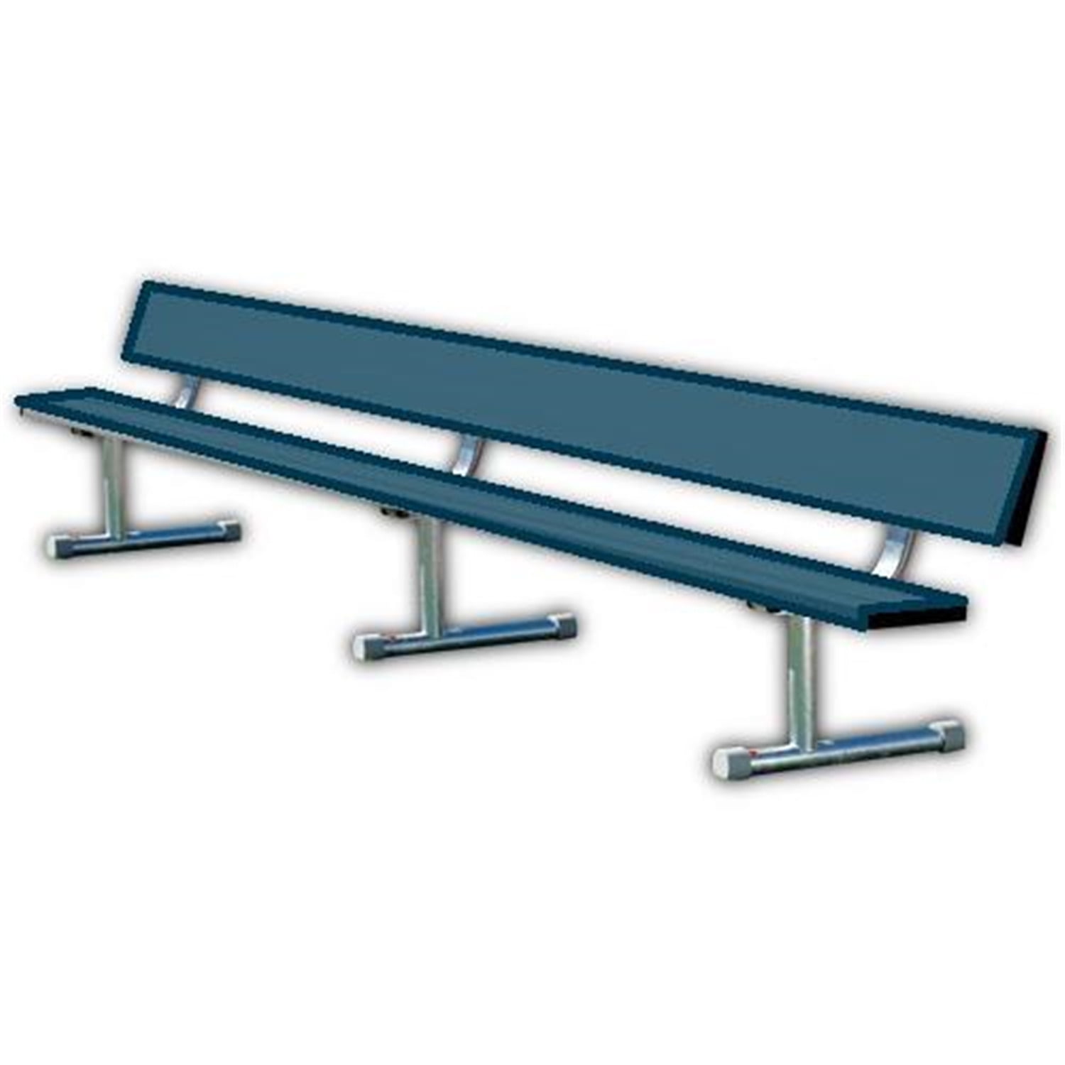 BSN Sports Powder-Coated Portable Player’s Benches With Back-Color:Navy ...
