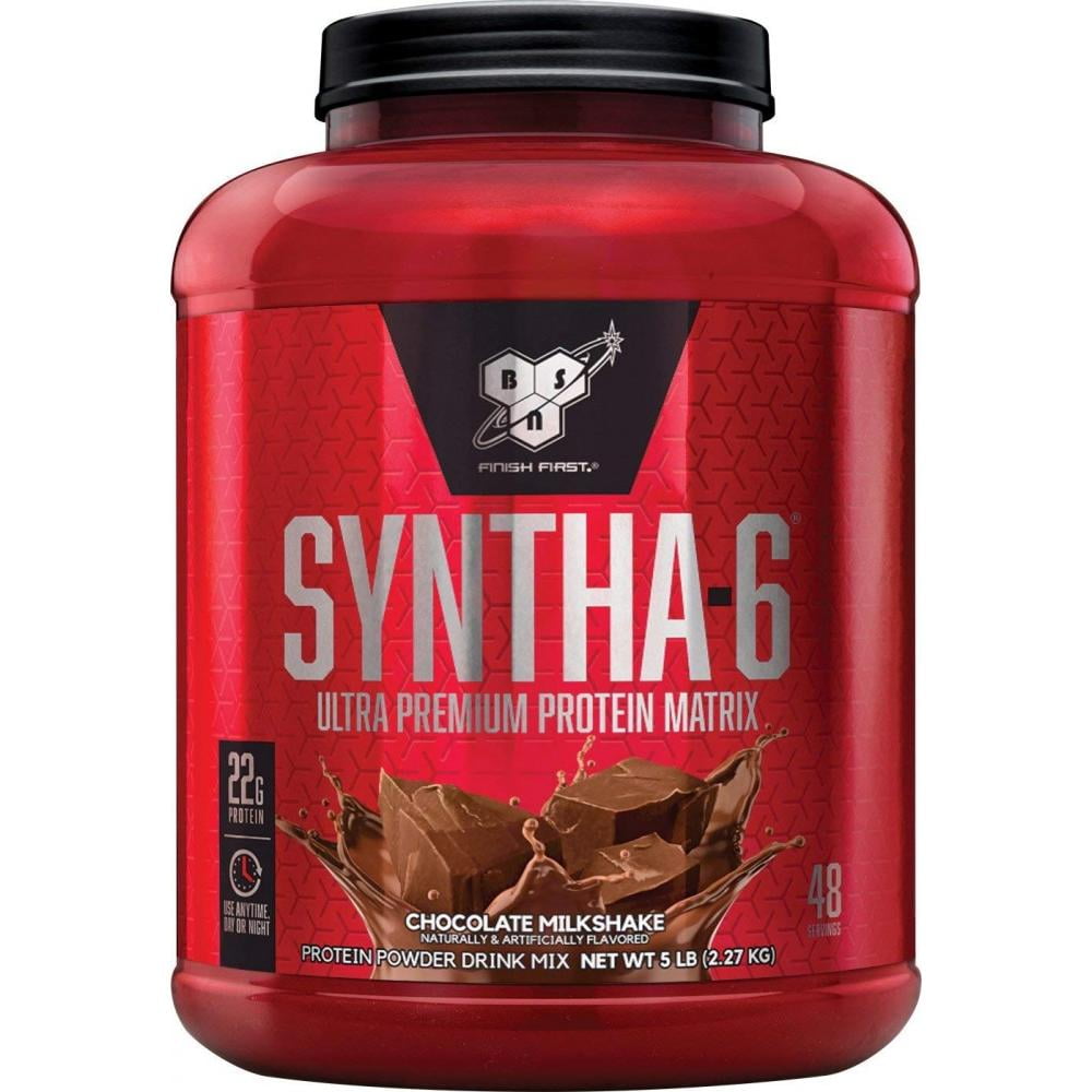 BSN Syntha-6 Ultra-Premium Chocolate Milkshake Protein Powder, High ...
