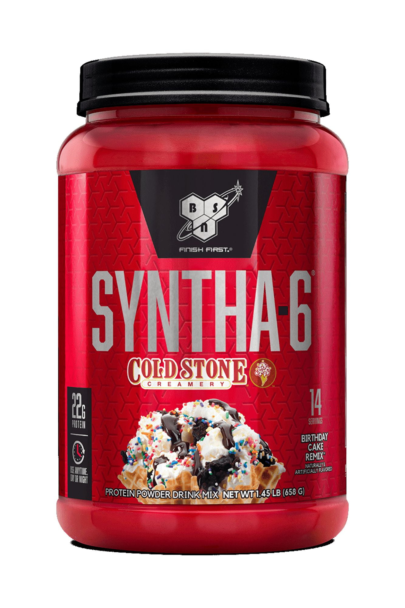 BSN, Syntha-6 Cold Stone Creamery Whey Protein Powder, Birthday Cake ...