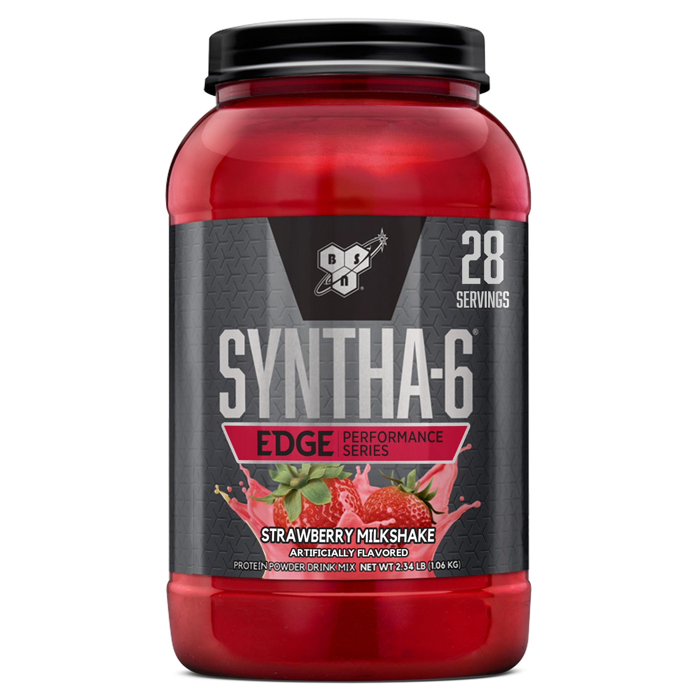 BSN Syntha-6 Edge Protein Powder, Strawberry Milkshake, Recovery ...