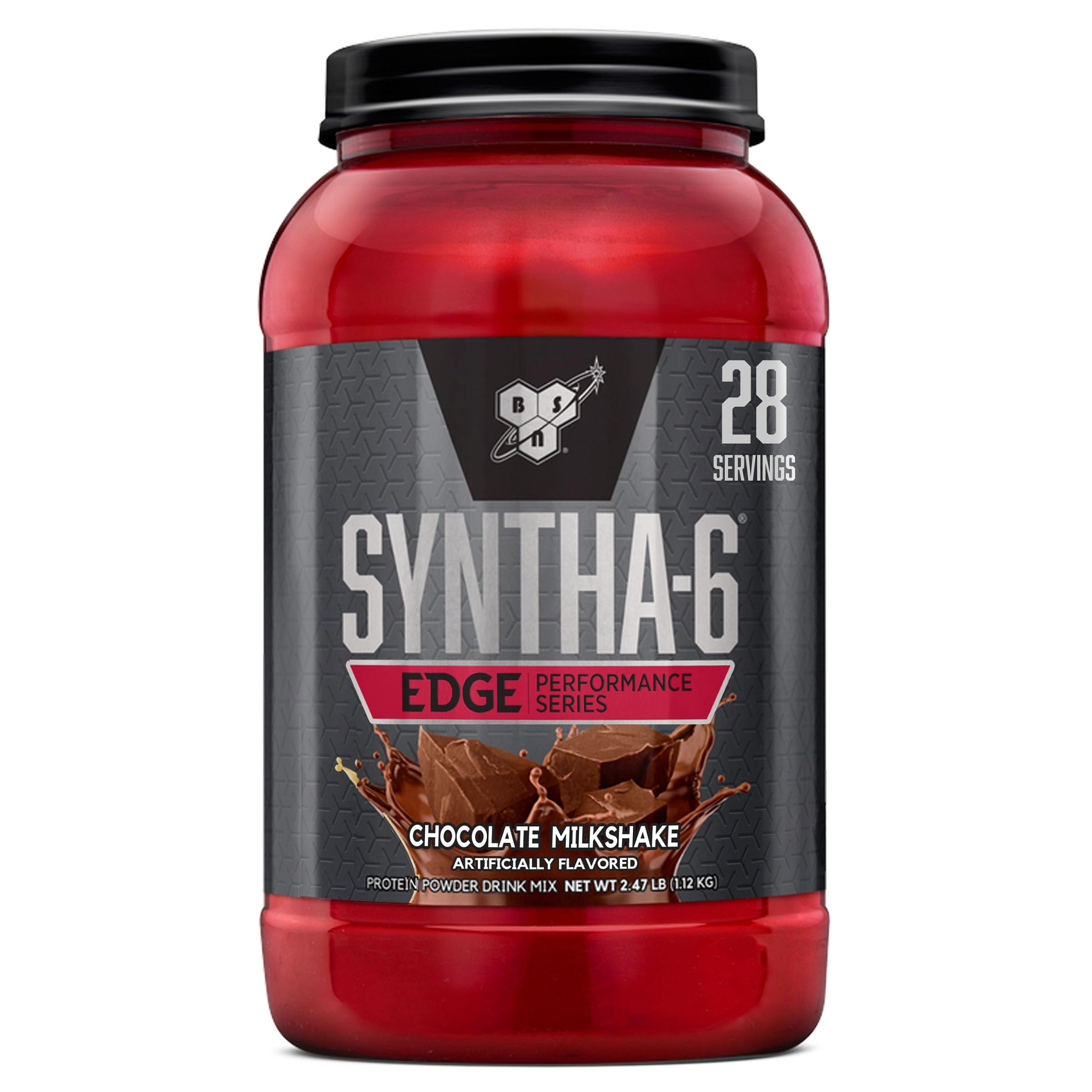 BSN Syntha 6 Edge Protein Powder, Lean Muscle Building, Chocolate Shake ...