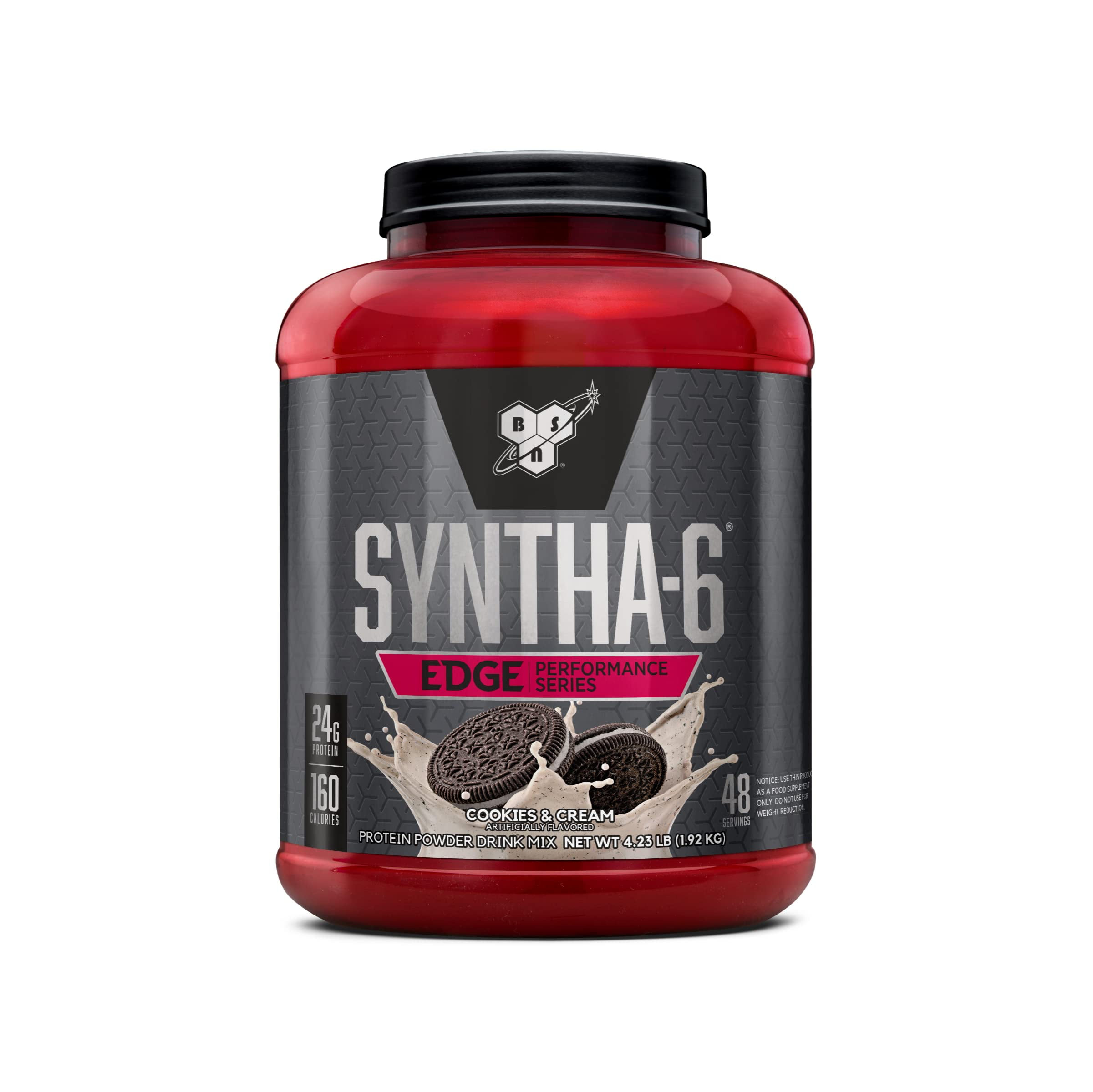 Free Shipping! BSN Syntha-6 Edge, Protein Powder Mix, Cookies & Cream ...