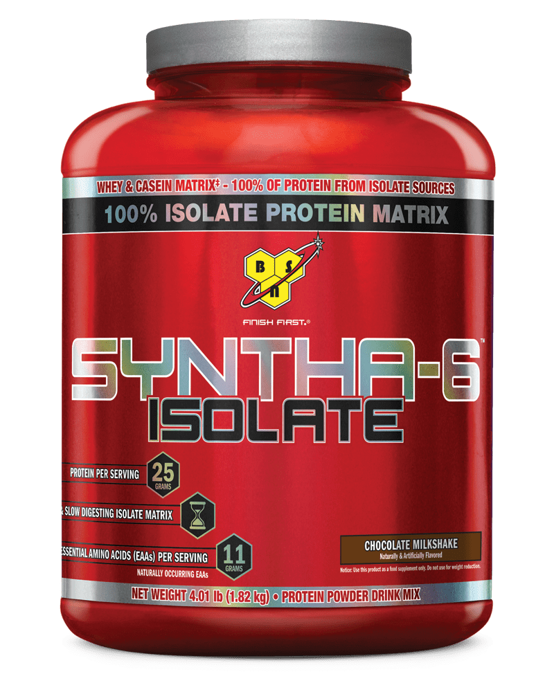 BSN Syntha-6 Isolate, 25g Protein Powder with Casein, Chocolate ...