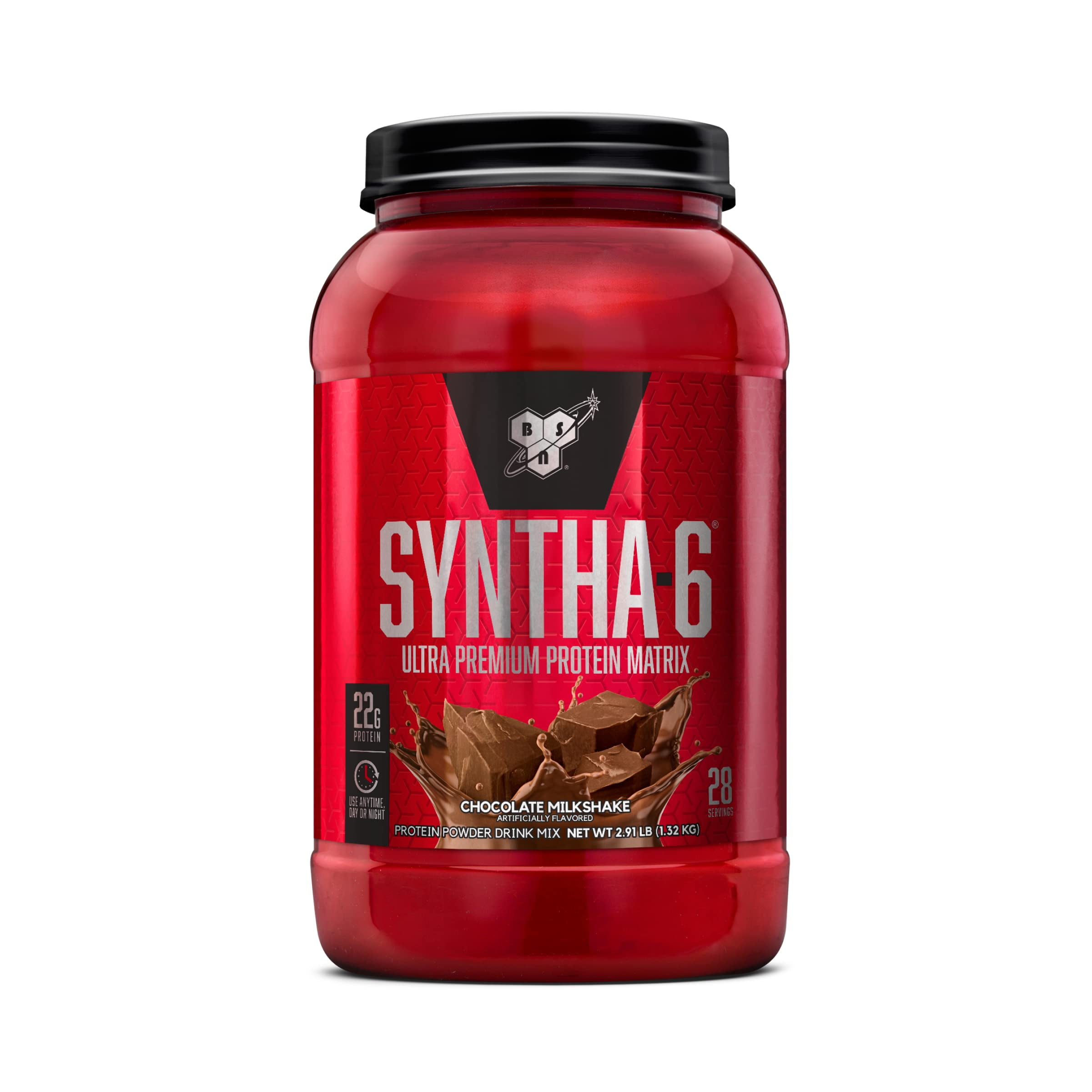 BSN Syntha 6 Whey Protein Powder, Chocolate, 2.91lb - Casein Health Fit ...